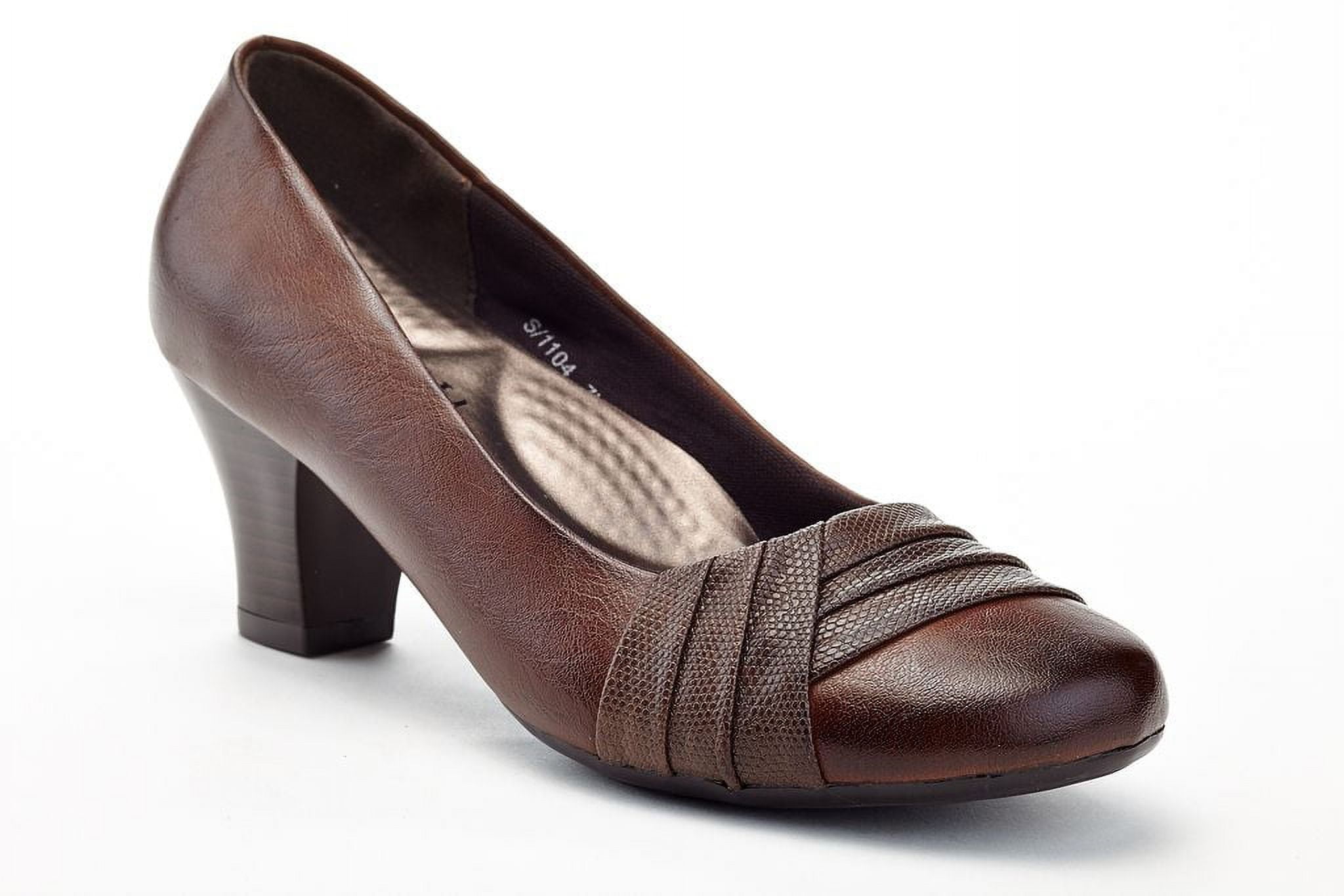 Rasolli Gina two tone comfort heels - Walmart.com