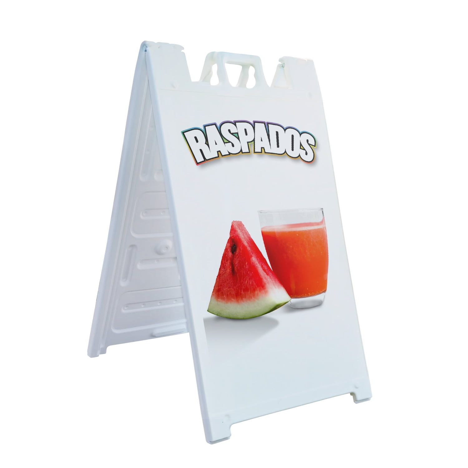 Raspados 24" x 36" Double Sided A-Frame Sidewalk Sign Includes 2 ...
