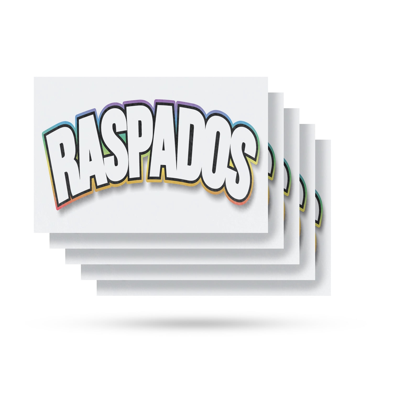 Raspados Vinyl Decal 5 Pack of 18 Inch x 24 Inch Weatherproof Heavy ...