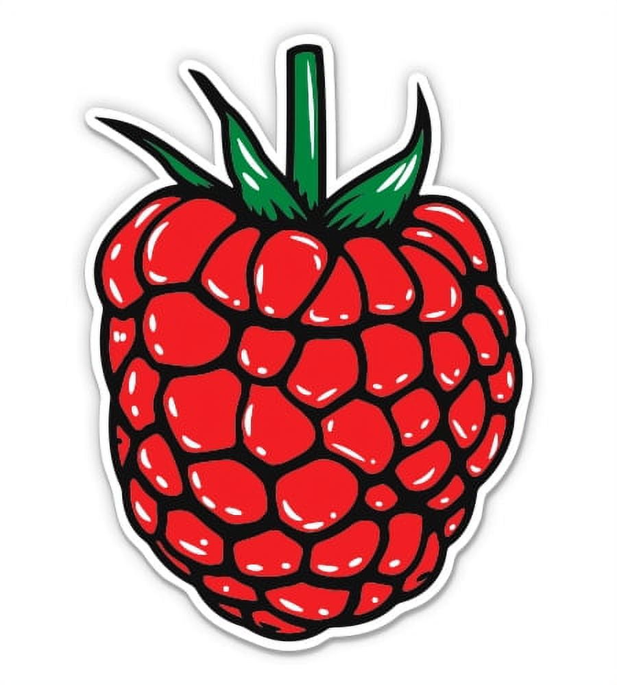 Raspberry - 3" Vinyl Sticker - For Car Laptop I-Pad Phone Helmet Hard ...