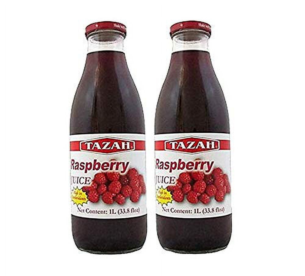 Raspberry Juice Net 33.8 fl.oz (1 Ltr.) - 2 Glass Bottles - High in ...