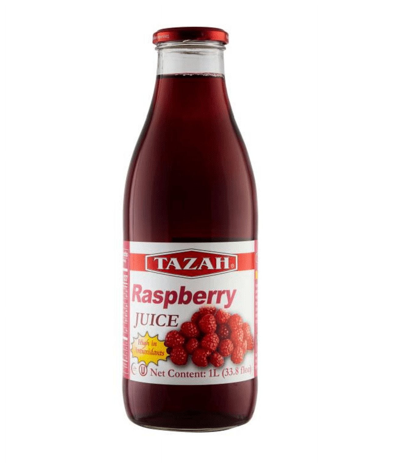 Raspberry Juice Net 33.8 fl.oz (1 Ltr.) - One Glass Bottle - High in ...