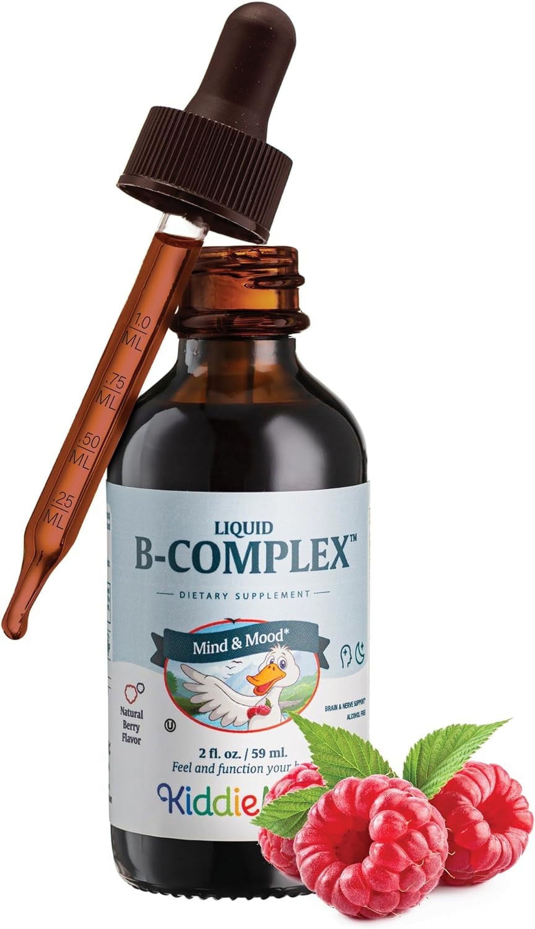 Raspberry Liquid Vitamin B Complex - Vitamin Supplement with Vitamin ...