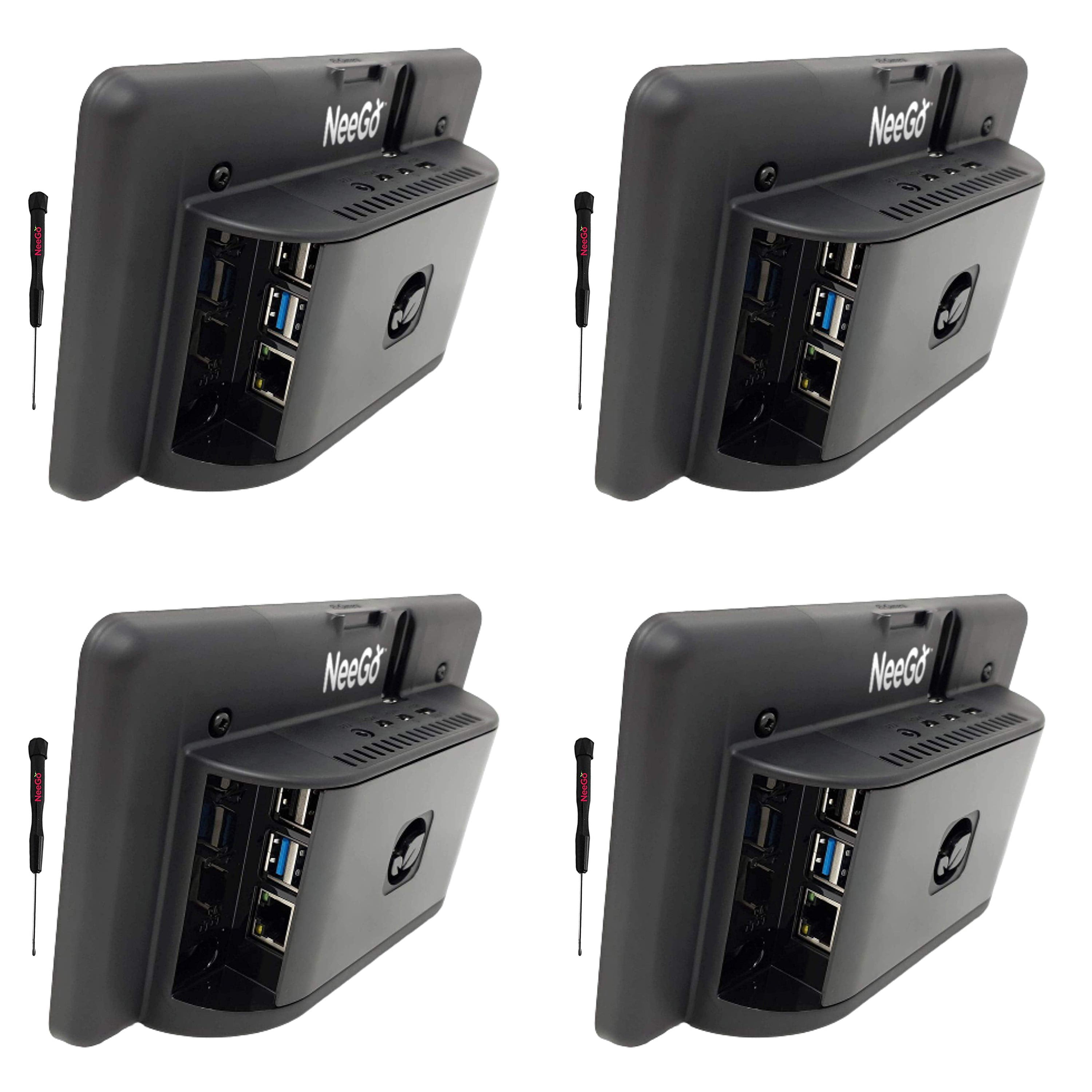 (4 pack) Raspberry Pi 4 Screen Case for Raspberry Pi Monitor ...
