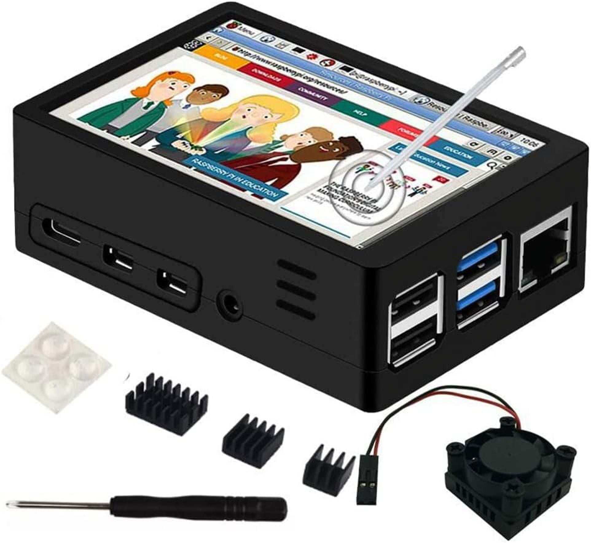 Raspberry Pi 4 Screen with Case, Raspberry Pi Touch Screen Case with ...