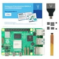 Raspberry Pi 5-8GB RAM with Vilros Heatsink Set,HDMI Adapter & Camera ...
