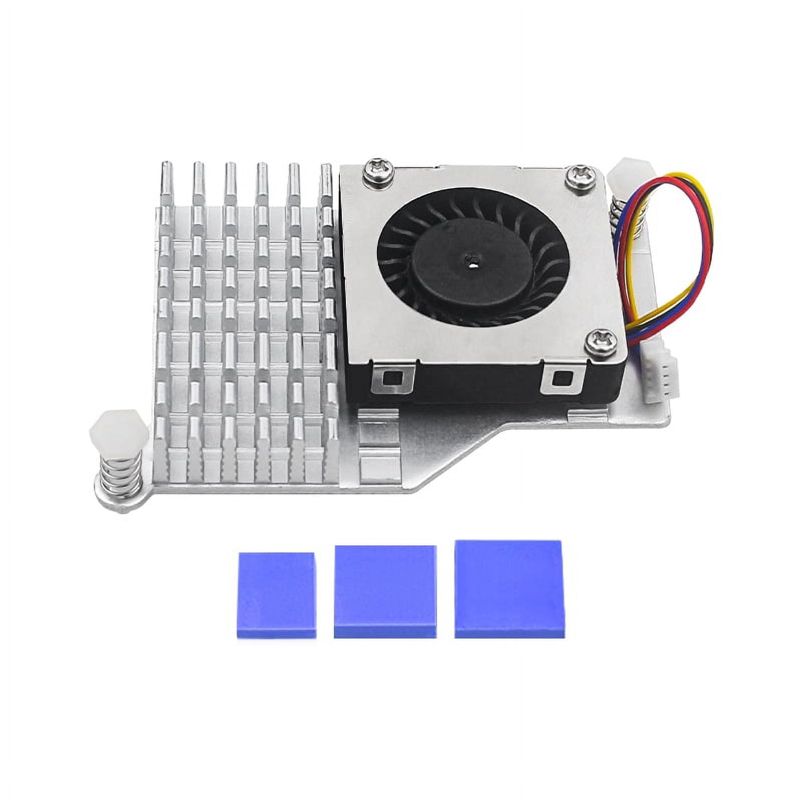 Raspberry Pi 5th Generation Radiator Active Cooler Aluminum Heat Sink Blower Fan Silver ...