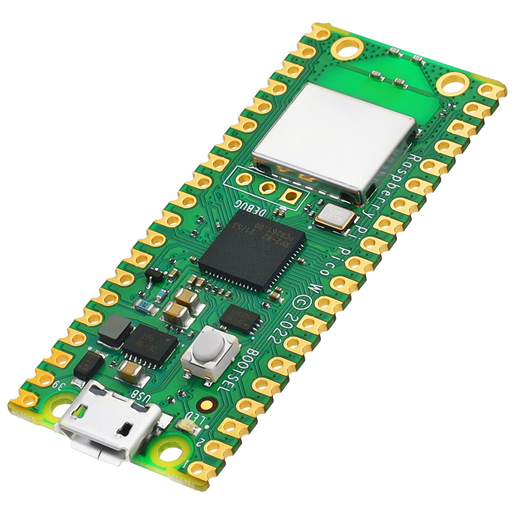 Raspberry Pi Pico W- RRF12 Raspberry Pi Pico RP2040 chip, Built-in WiFi,Supports 2.4/5 GHZ ...
