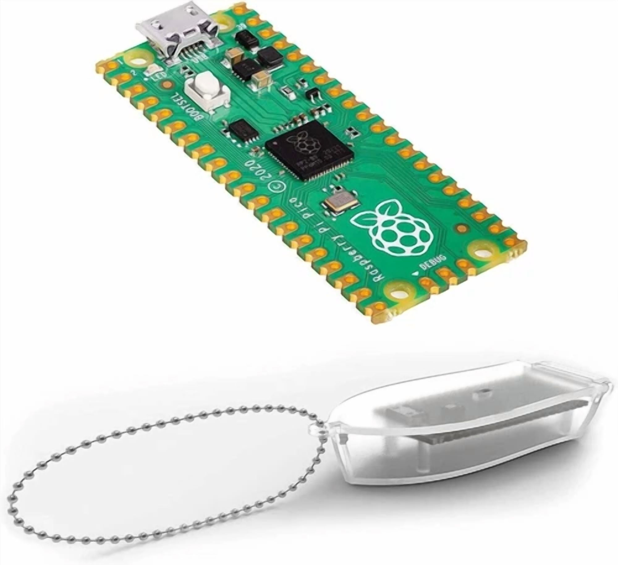 Raspberry Pi Pico With Vilros Keychain Carrying Case - Walmart.com