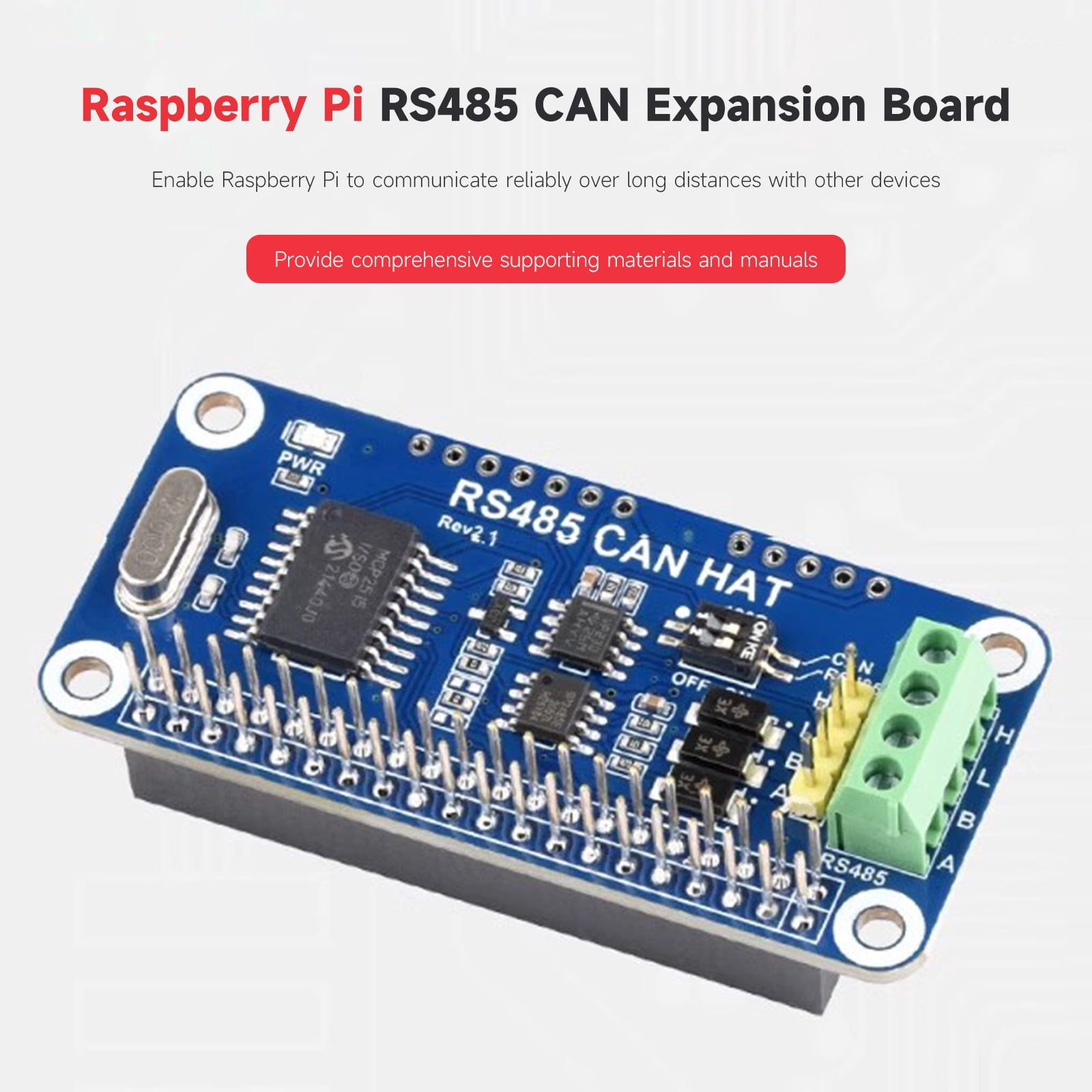 Raspberry Pi RS485 Can Expansion Board UART Communication Module ...