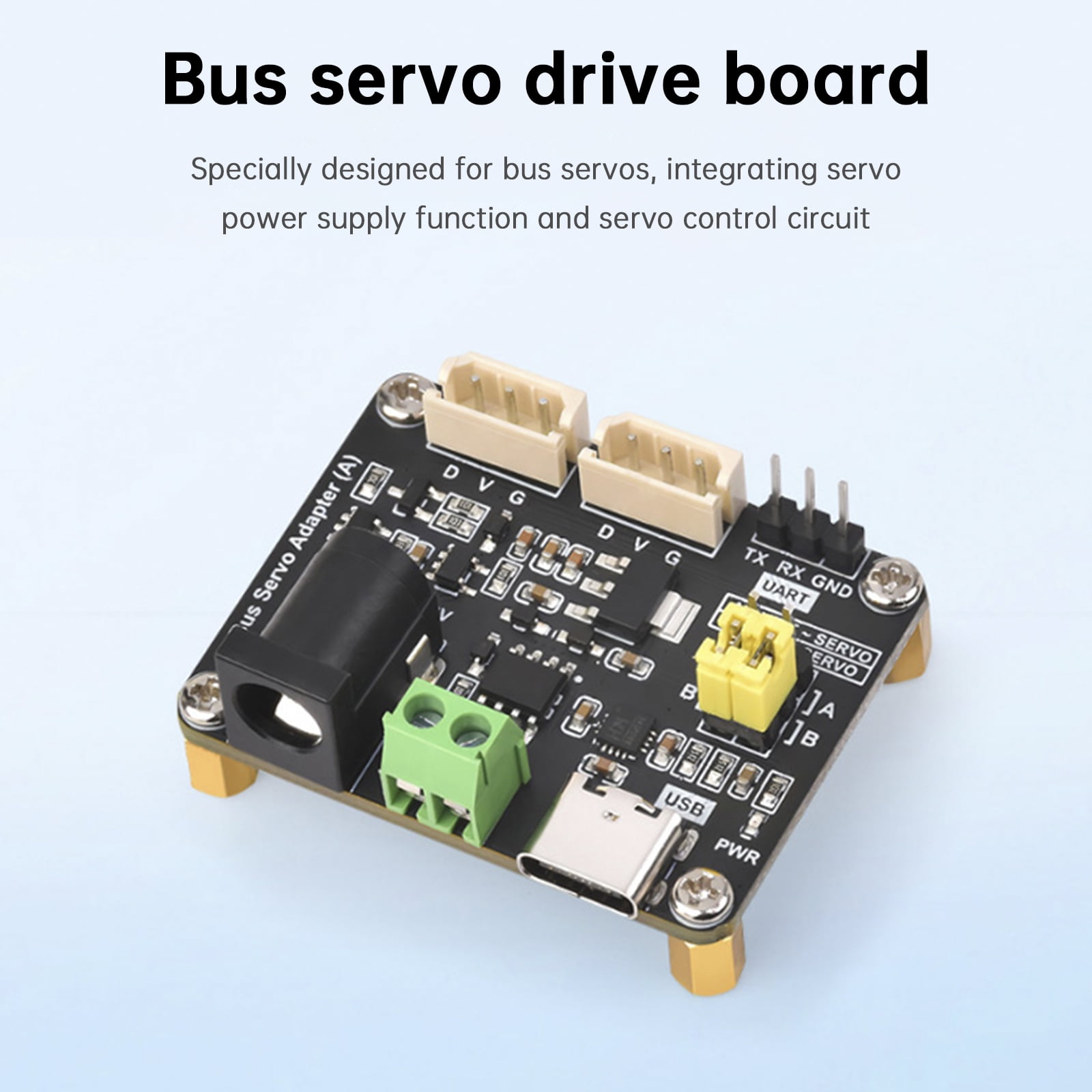 Raspberry Pi Serial Bus Servo Driver Board Module USB/UART Communication ESP32 - Walmart.com