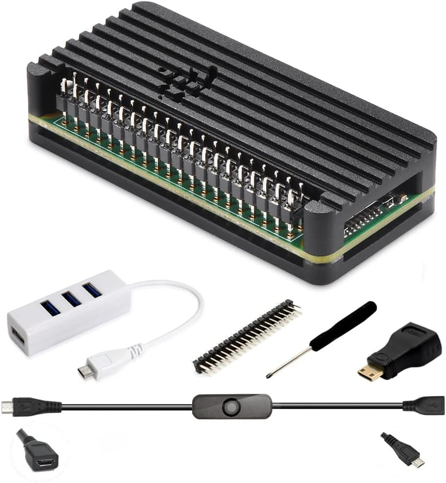 Raspberry Pi Zero Case Kit, iUniker Pi Zero Aluminum Pive Case with Pin ... Raspberry Pi Zero Case Kit, iUniker Pi Zero Aluminum Pive Case with Pin ...