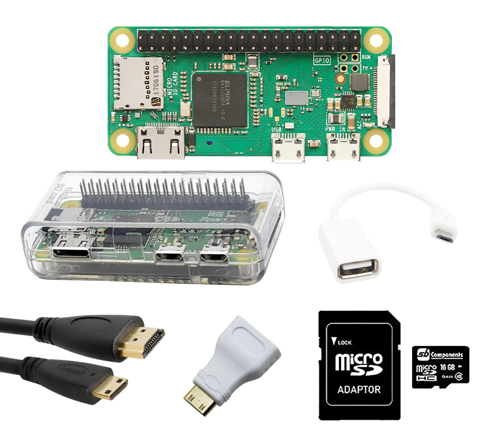 Raspberry Pi Zero WH Starter Kit - Walmart.com