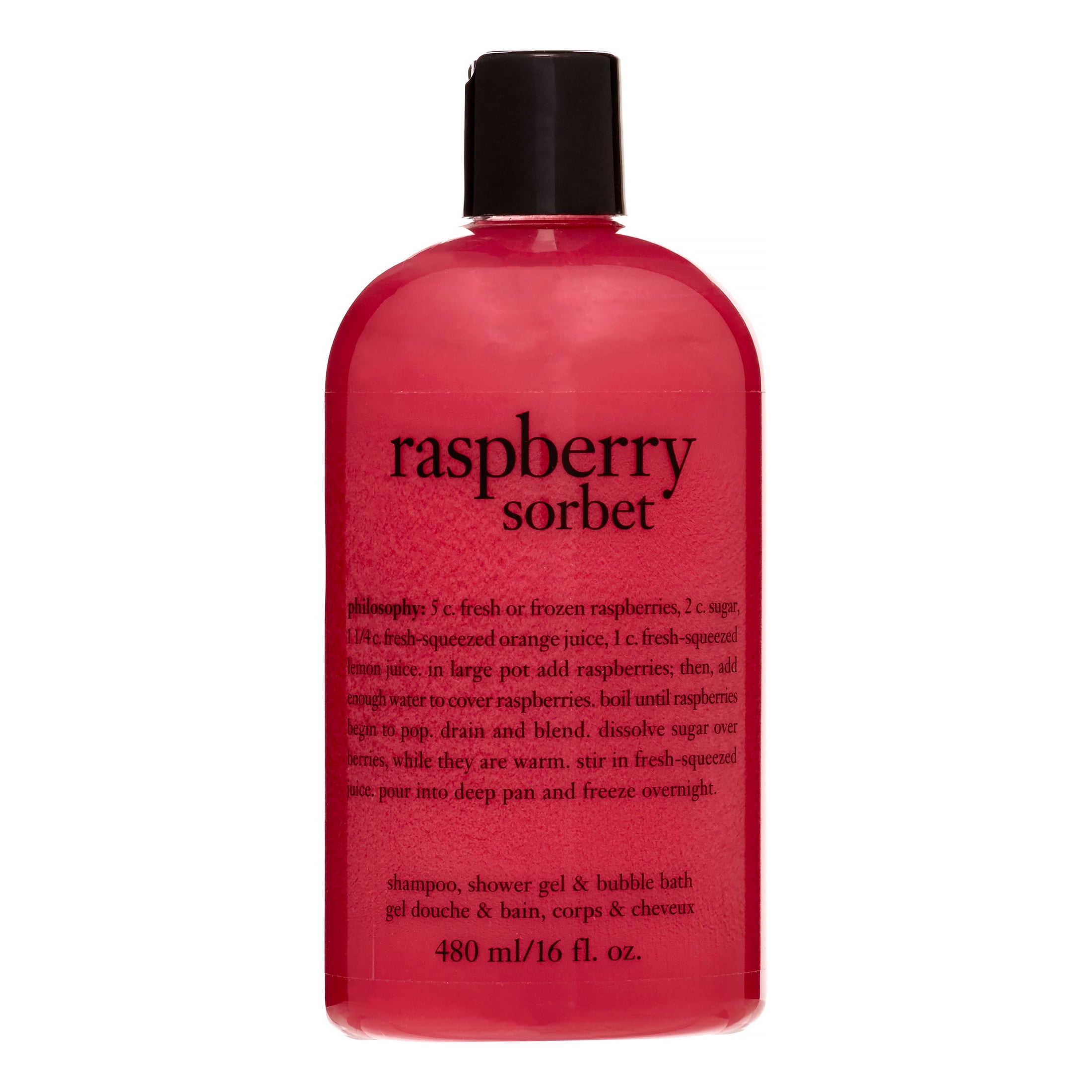 Philosophy Raspberry Sorbet 3 in 1 Shampoo, Shower Gel & Bubble Bath ...