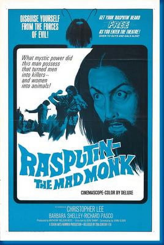 Rasputin The Mad Monk Movie Poster Art Decor Art Poster 24x36 Multi ...