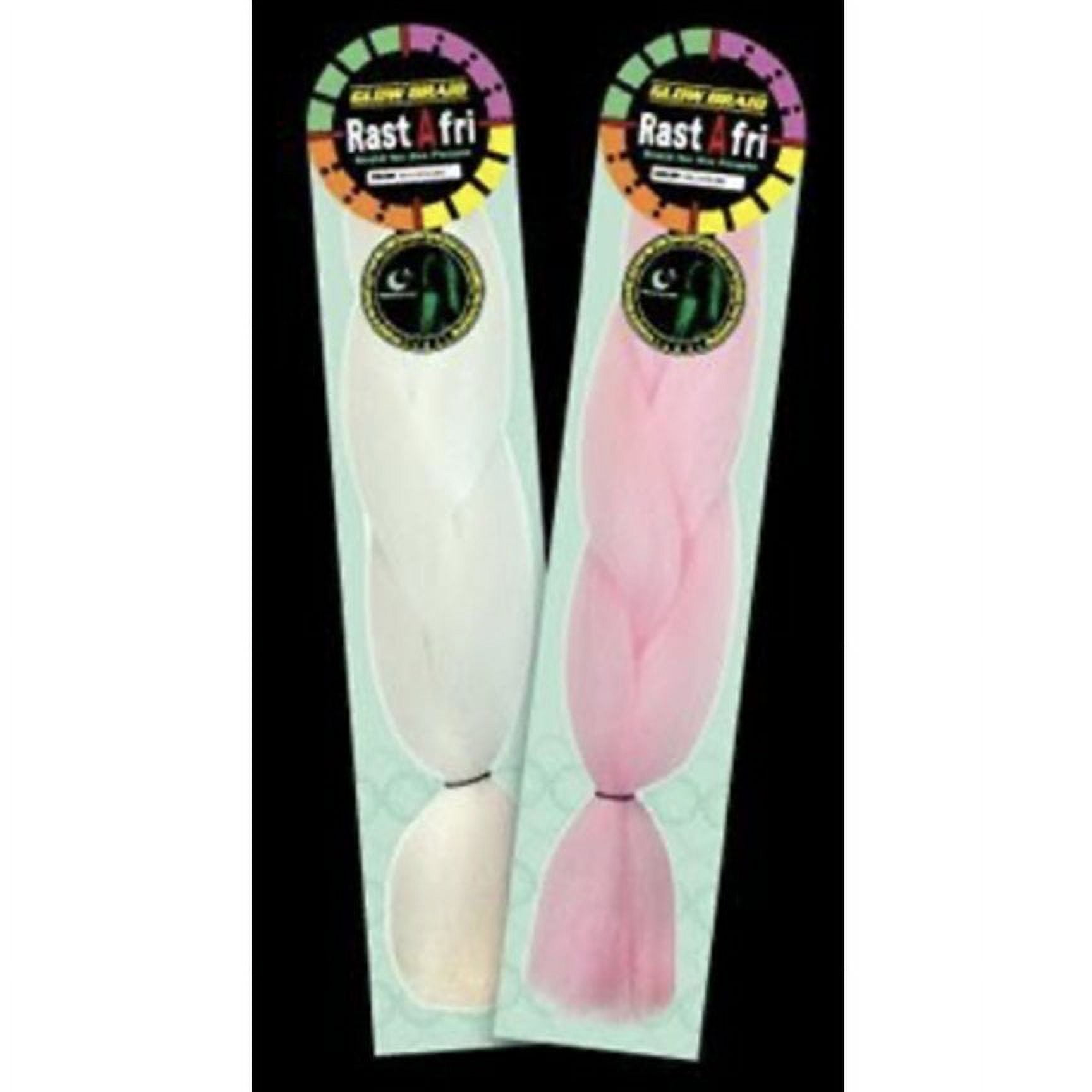 RastAfri Glow Braiding Hair, Color White Cotton Candy - Walmart.com