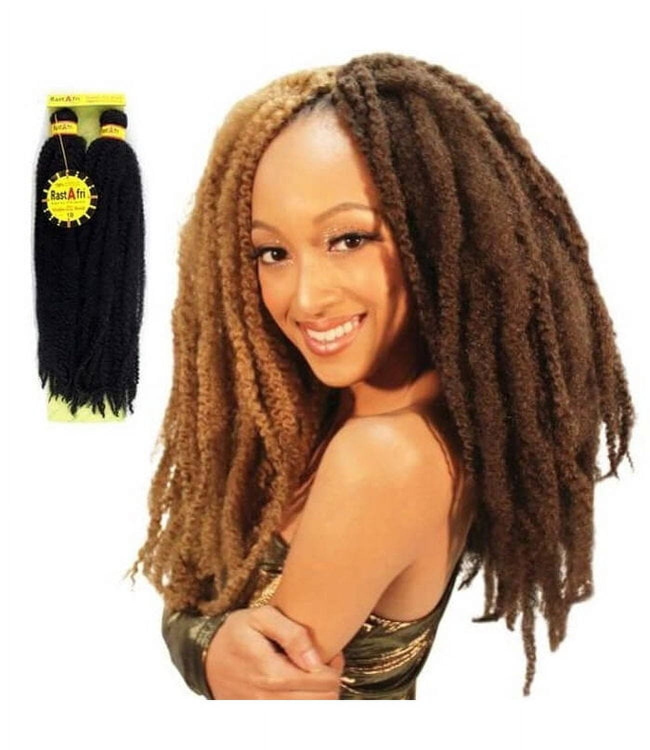 RastAfri Malibu Afro Kinky 14" Single Pack, COLOR RED - Walmart.com