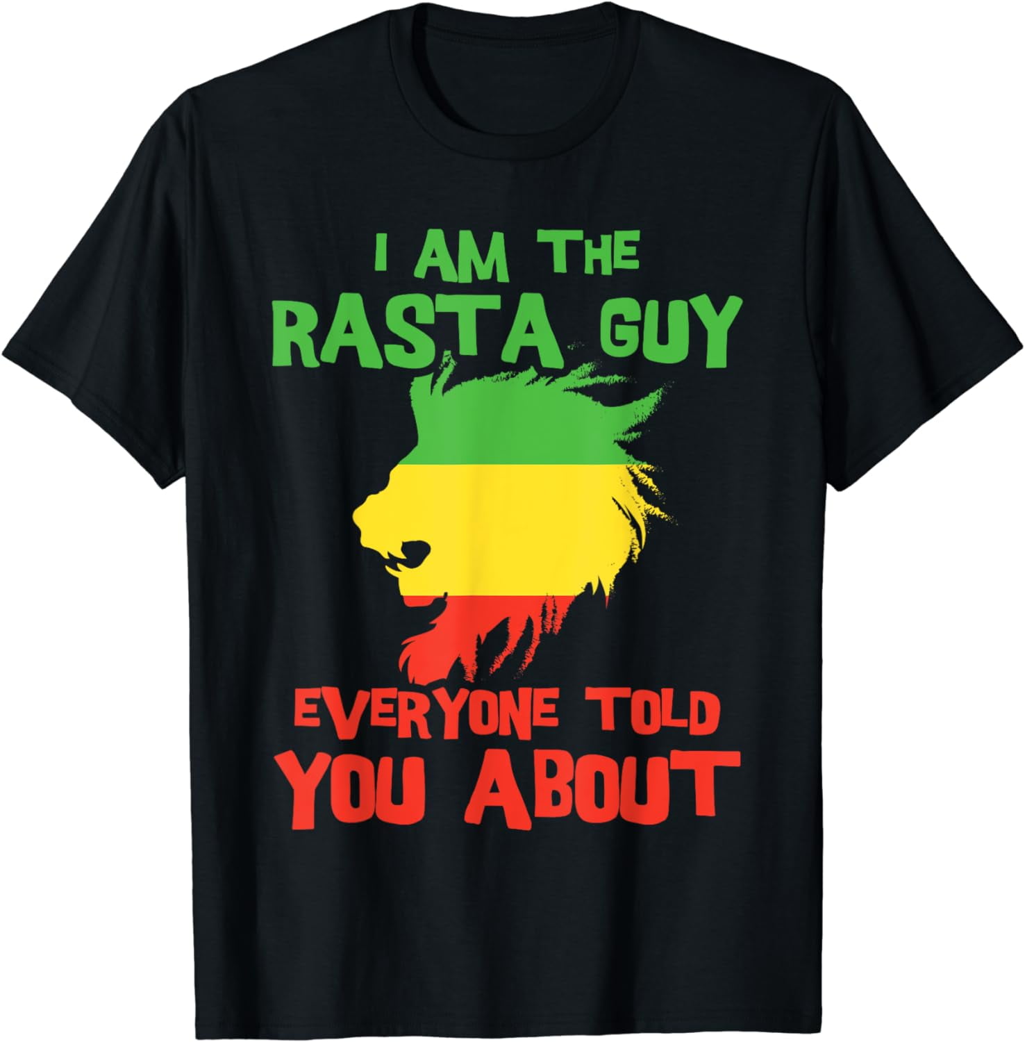 Rasta Clothing Men's Reggae Lion Dreadlocks T-Shirt - Walmart.com