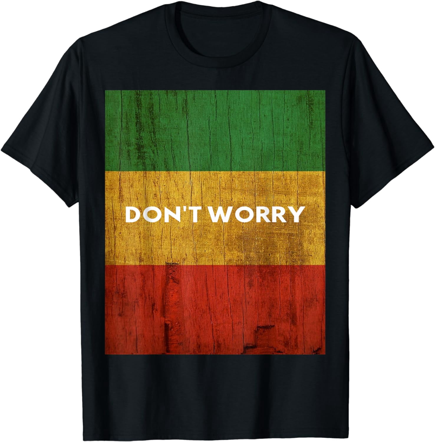 Rasta Colors Reggae Don't Worry Rastafari islands origins T-Shirt ...