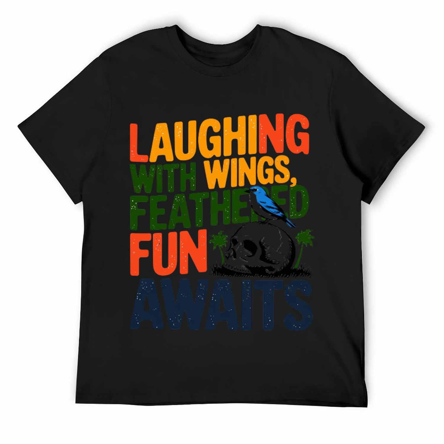 Rasta Colors Reggae Laughing With Wings Feathered Fun Awaitst shirt ...