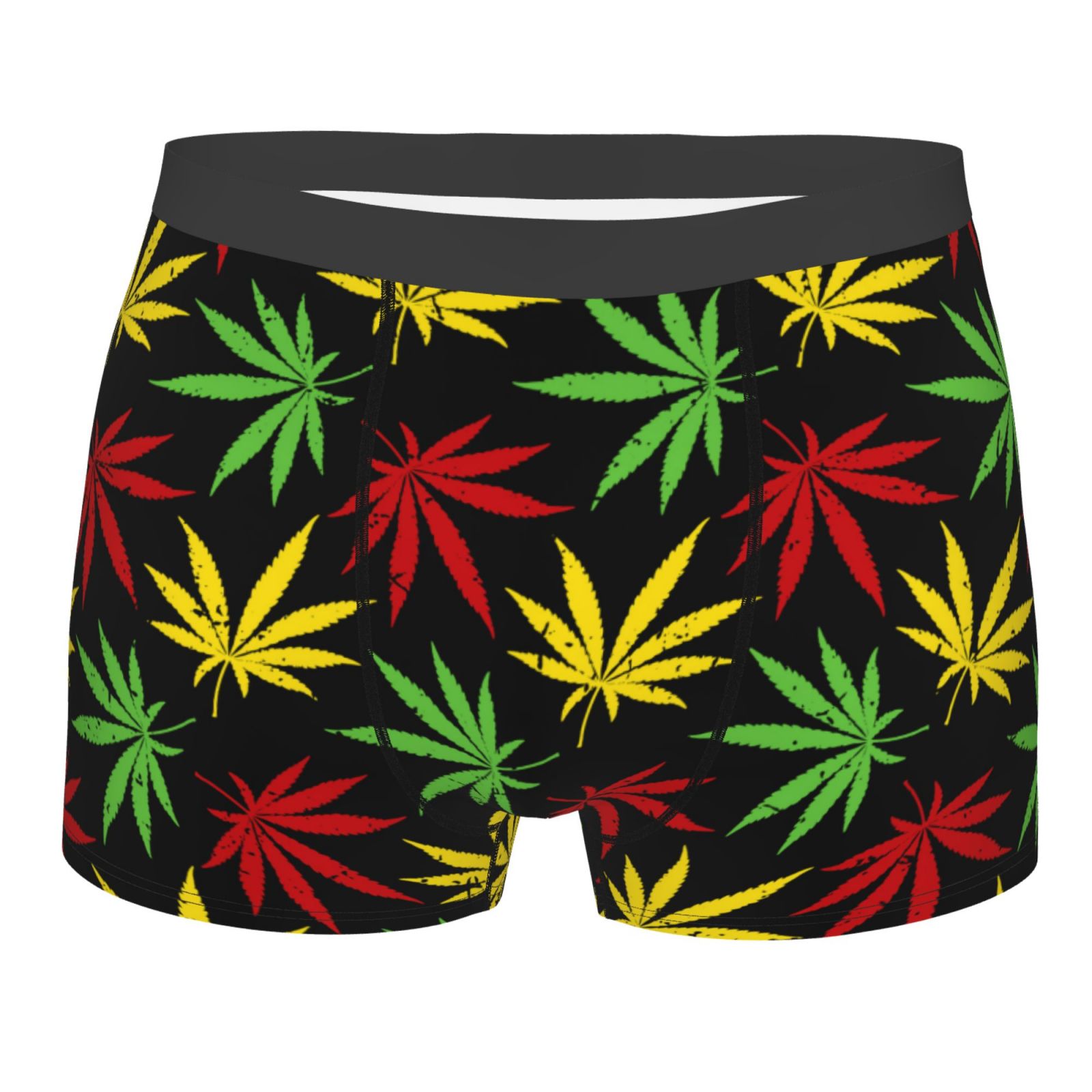 Rasta Flag Boxer for Men Sexy Underwear Weed Underpants Male Panties ...