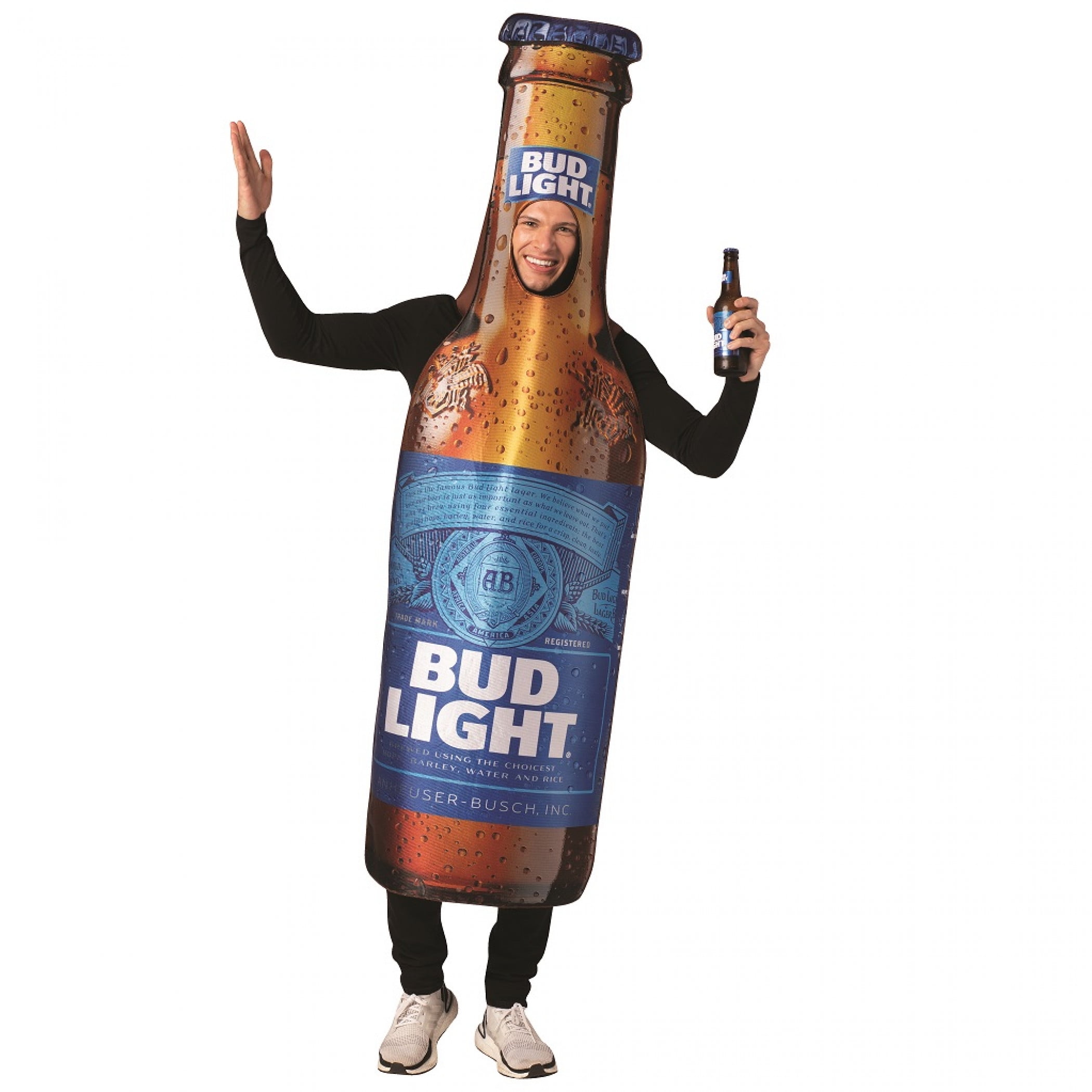 Rasta Imposta Adult Unisex Bud Light Beer Bottle Tunic Halloween Party ...
