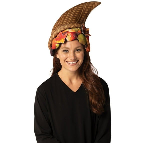 Rasta Imposta Cornucopia Hat, Thanksgiving Costume, Brown, Adult One ...