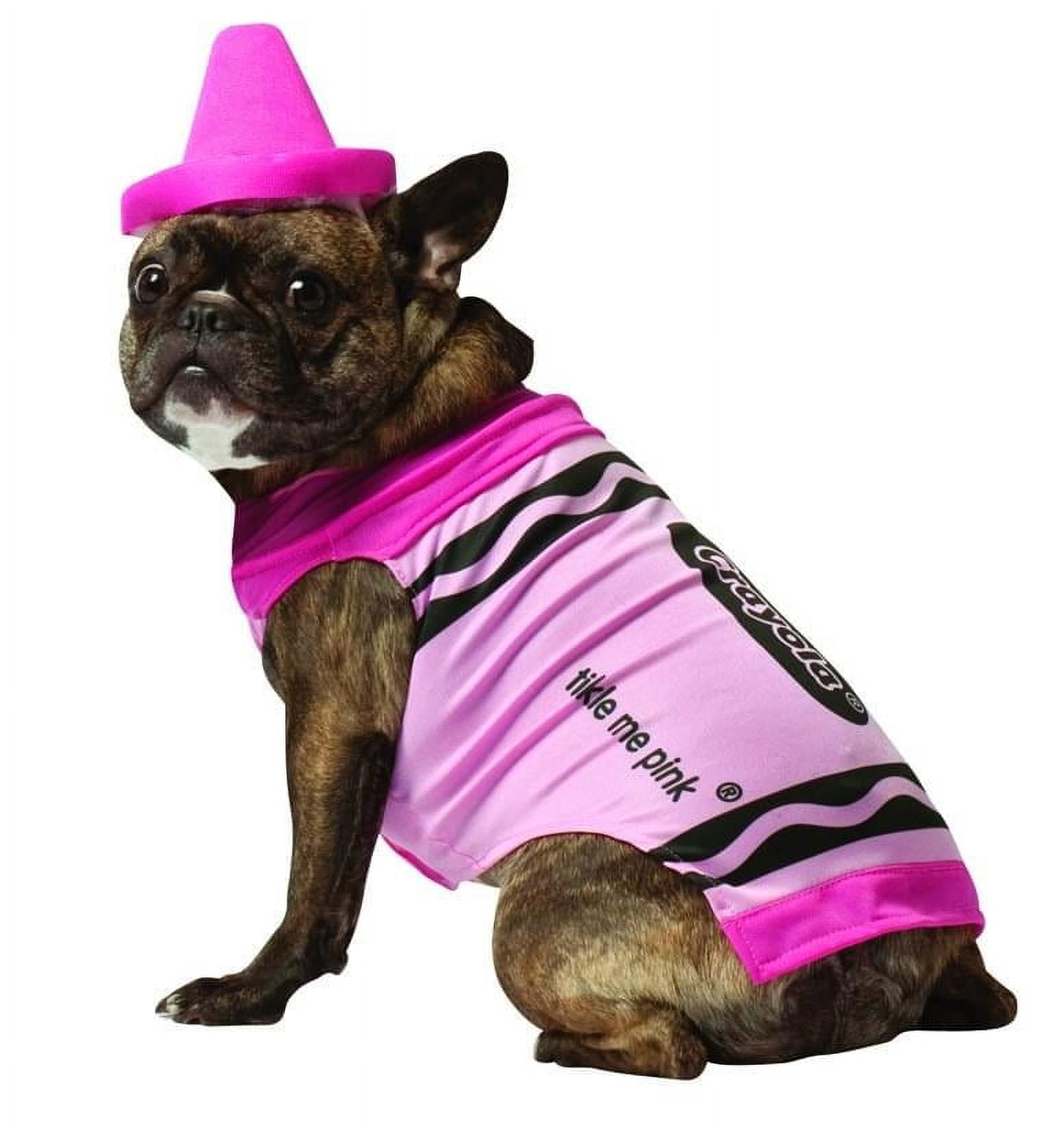 Rasta Imposta Crayola Tickle Me Pink Pet Dog Costume X-Small Unisex ...