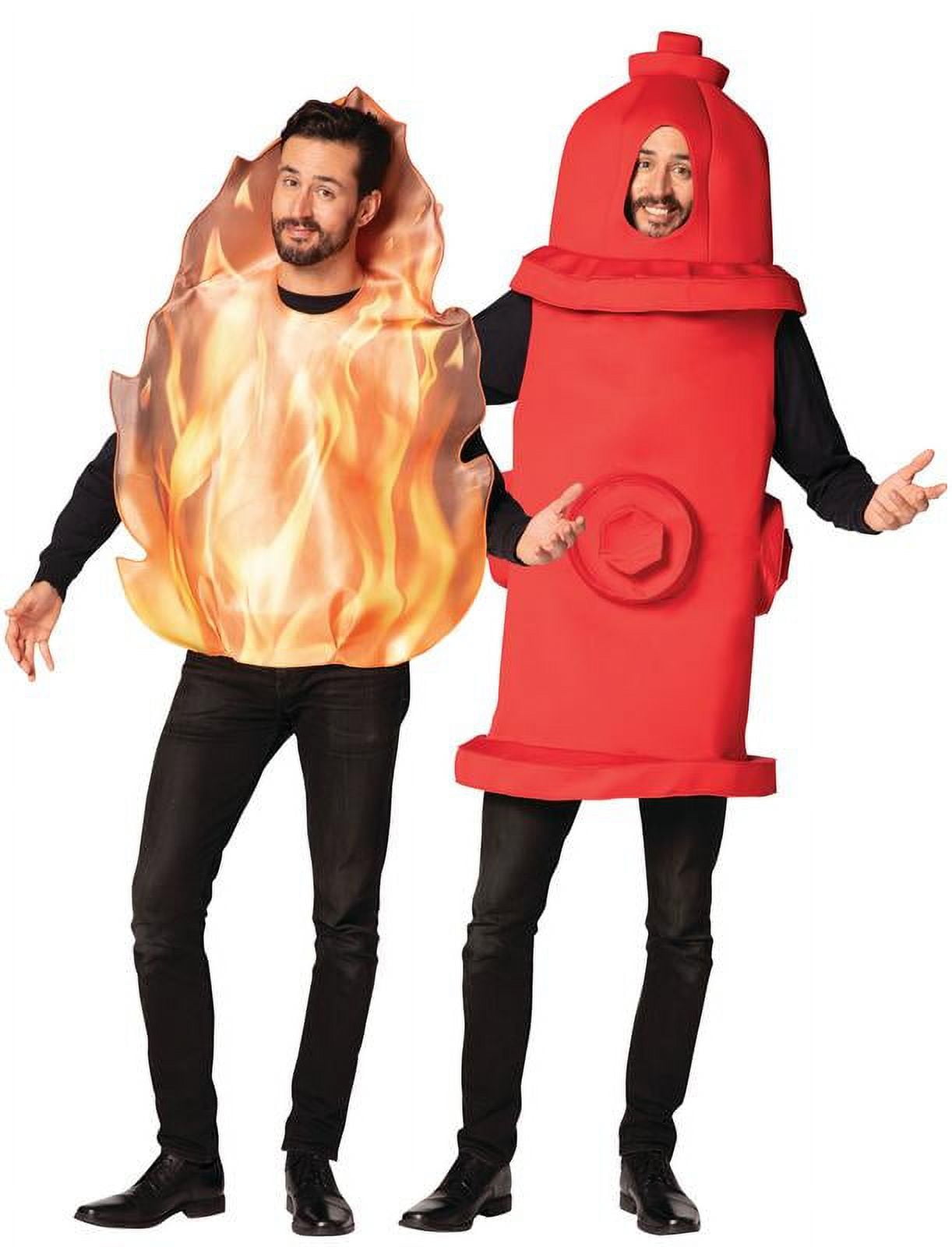 Rasta Imposta Flaming Fire and Fire Hydrant Halloween Couple Costume ...