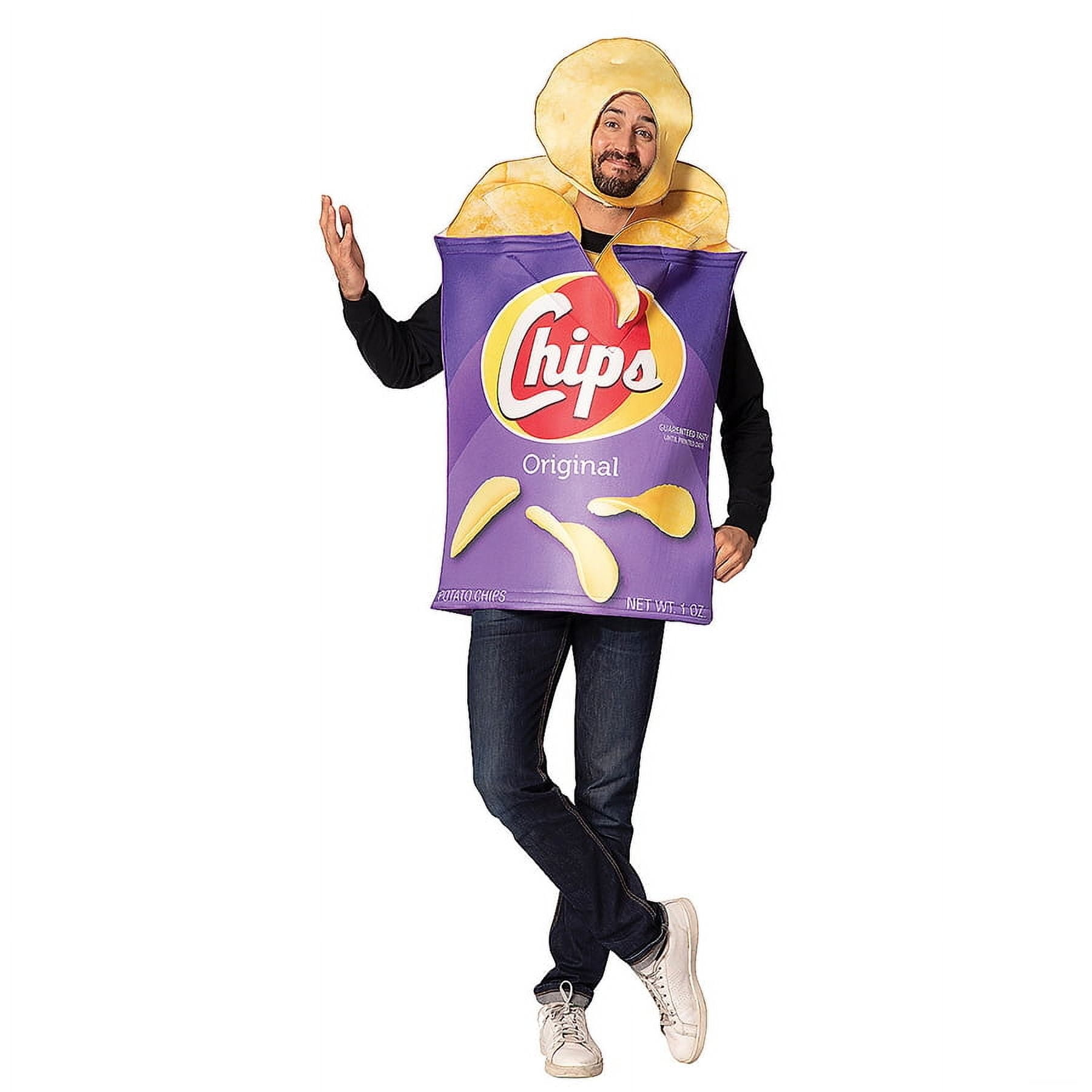 Rasta Imposta Adult Potato Chips Bag Costume - One Size Fits Most ...
