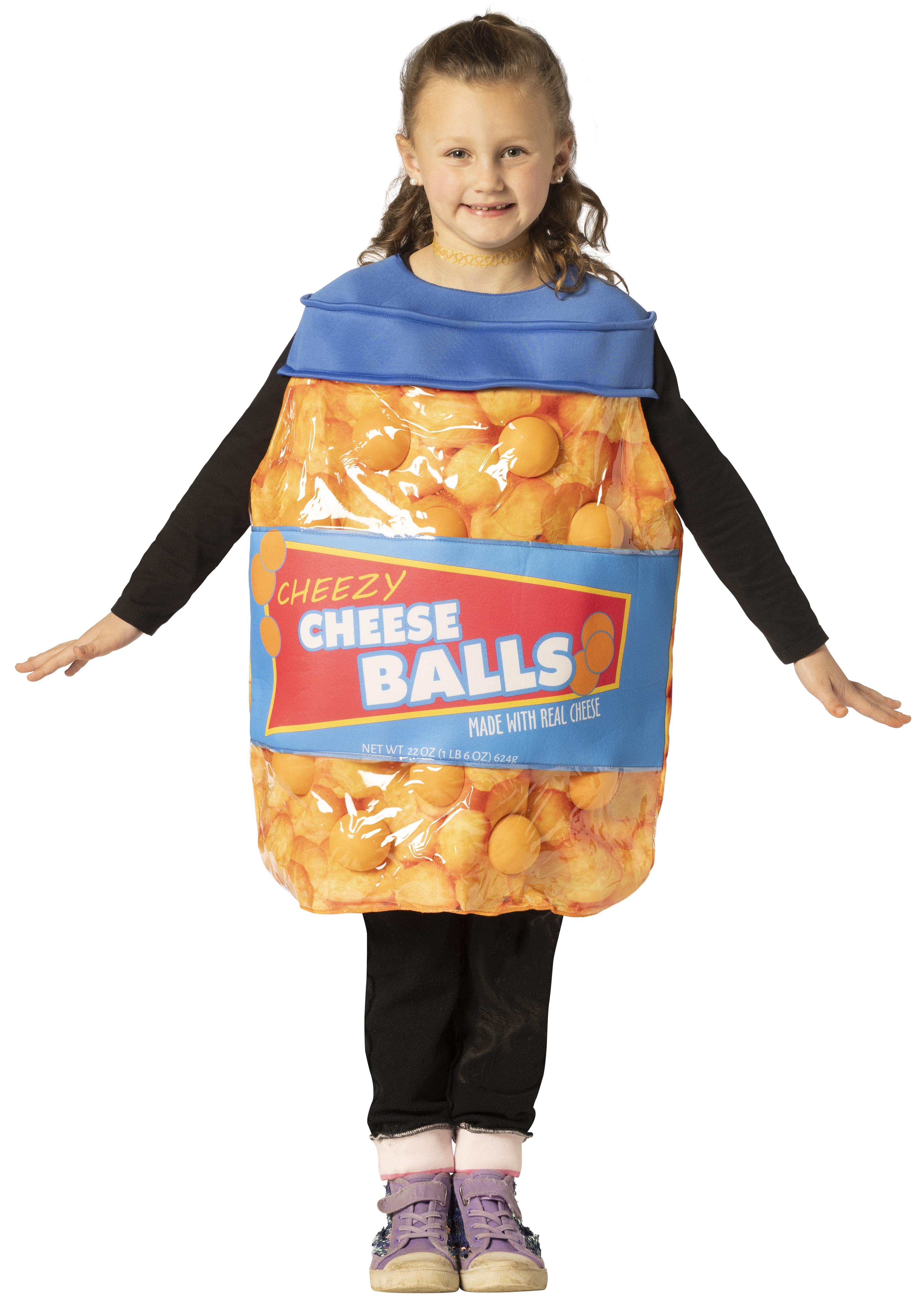 Rasta Imposta Orange Cheeseballs Container Halloween Costume, Child 7 ...