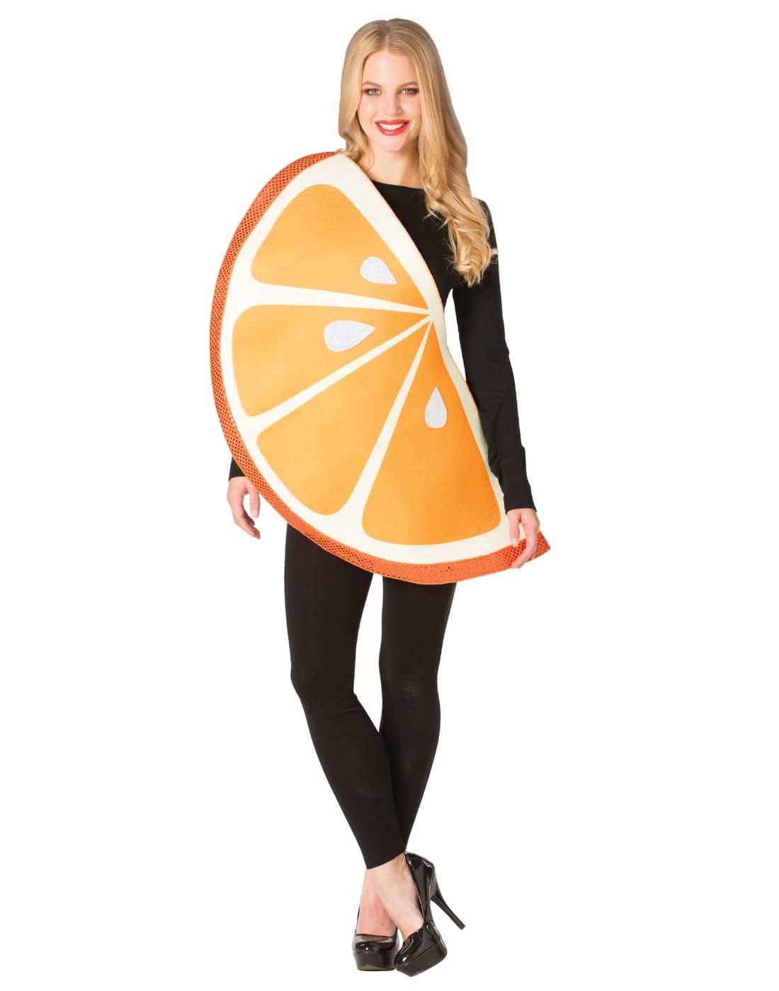 Rasta Imposta Orange Slice Halloween Costume for Adult Women, One Size ...