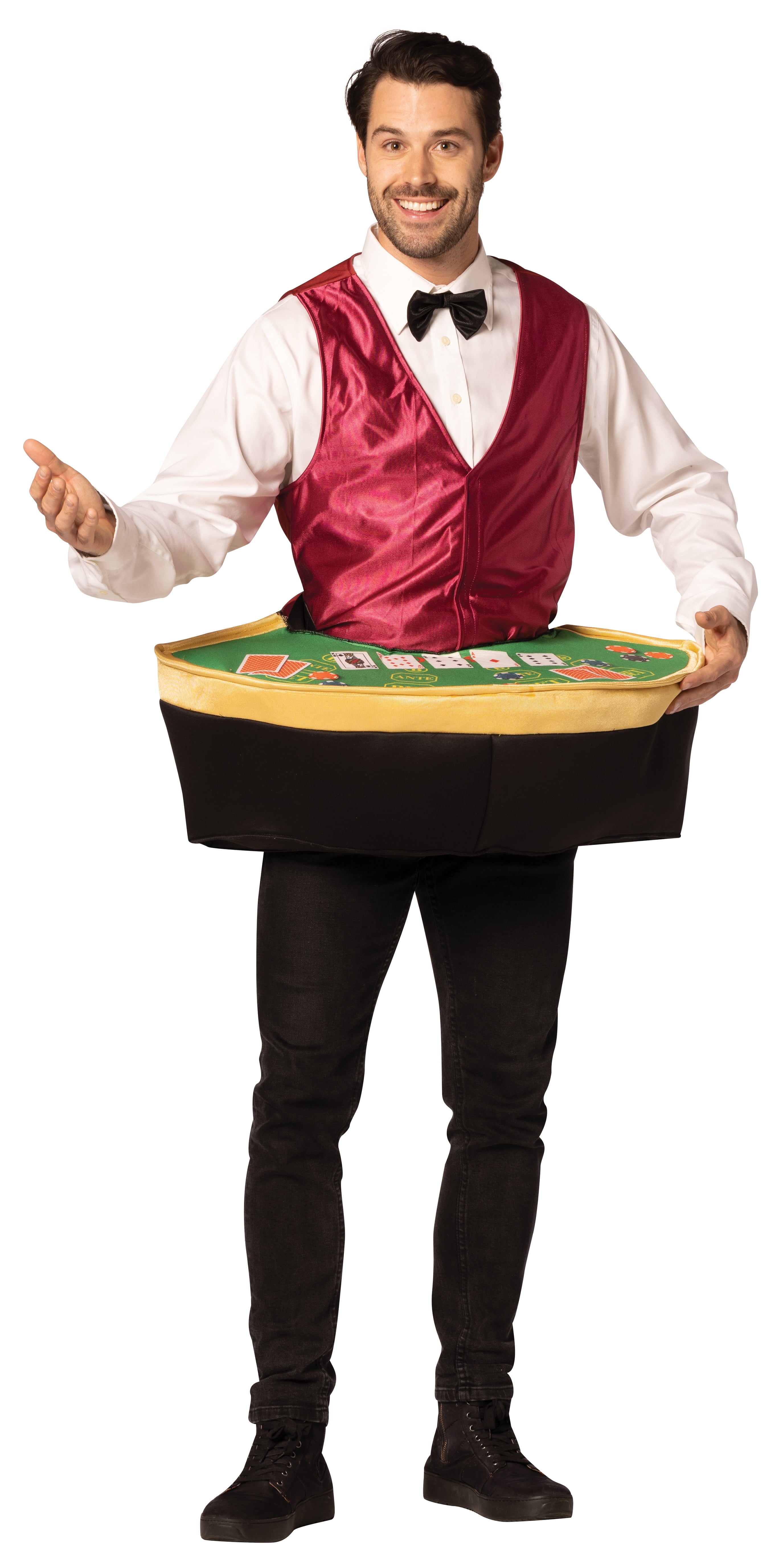 Rasta Imposta Poker Dealer w. Table Halloween Costume, Multicolor ...