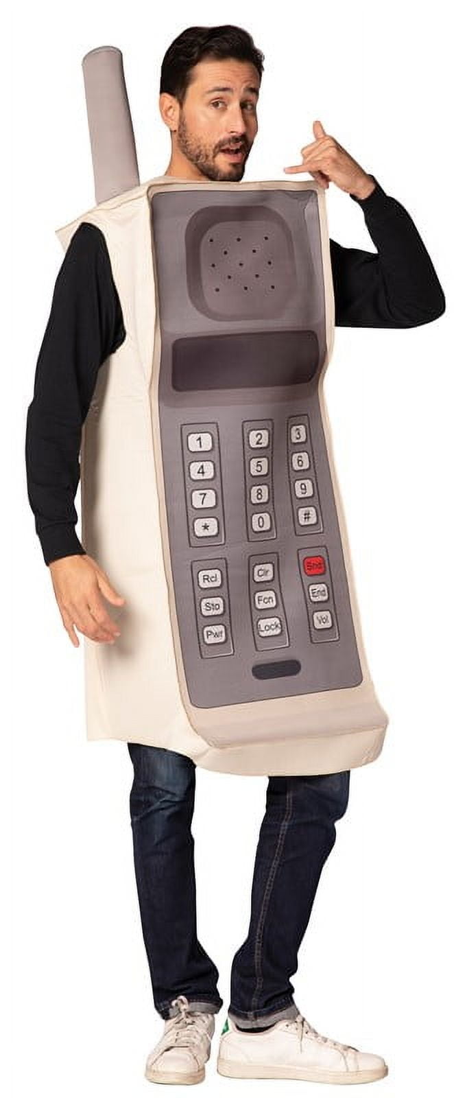Rasta Imposta Retro Brick Cell Phone Halloween Costume, Men and Women ...