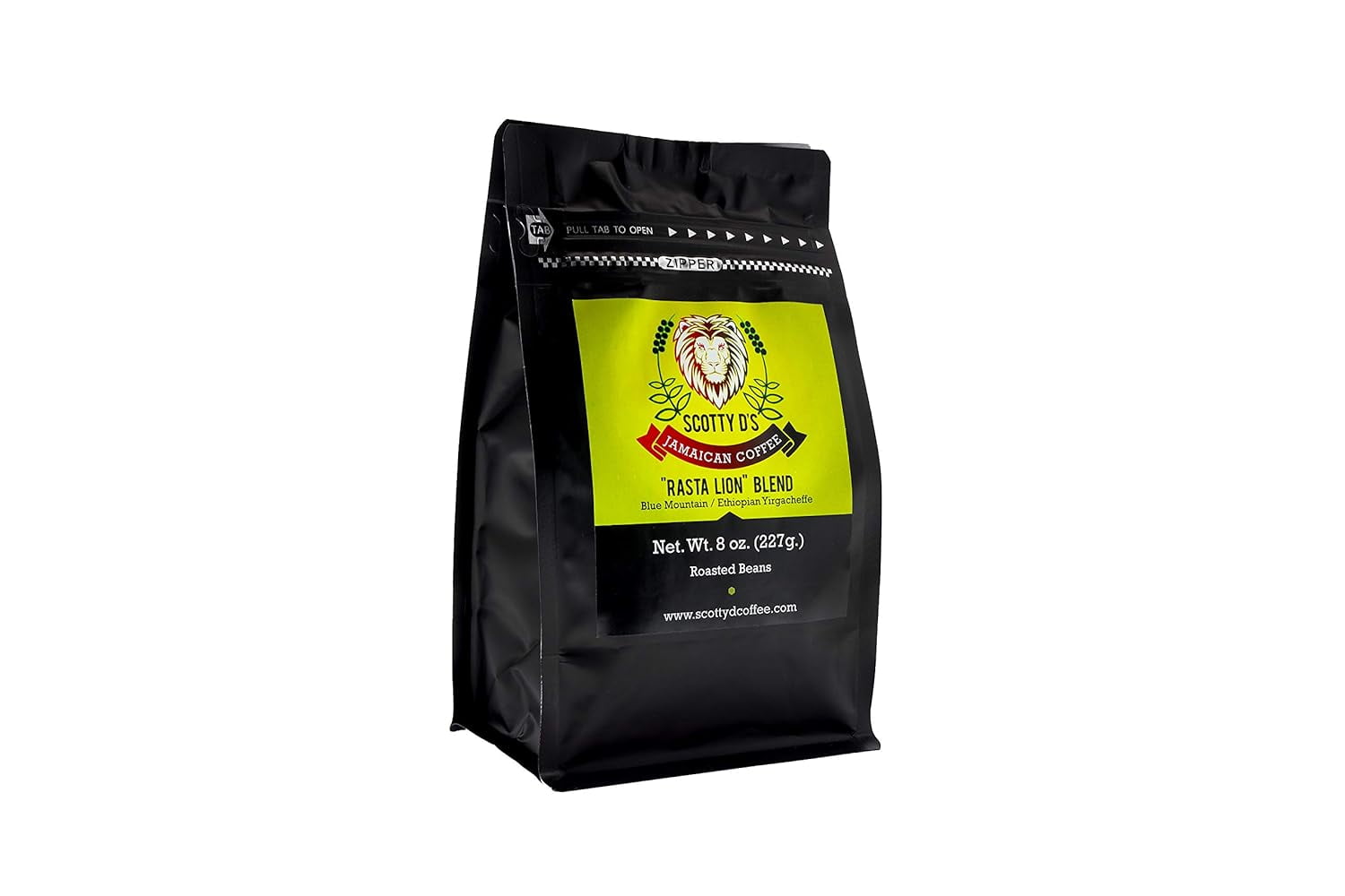 "Rasta Lion" Blend-Jamaican Blue Mountain(Whole Bean) (Medium Roast) 8 ...