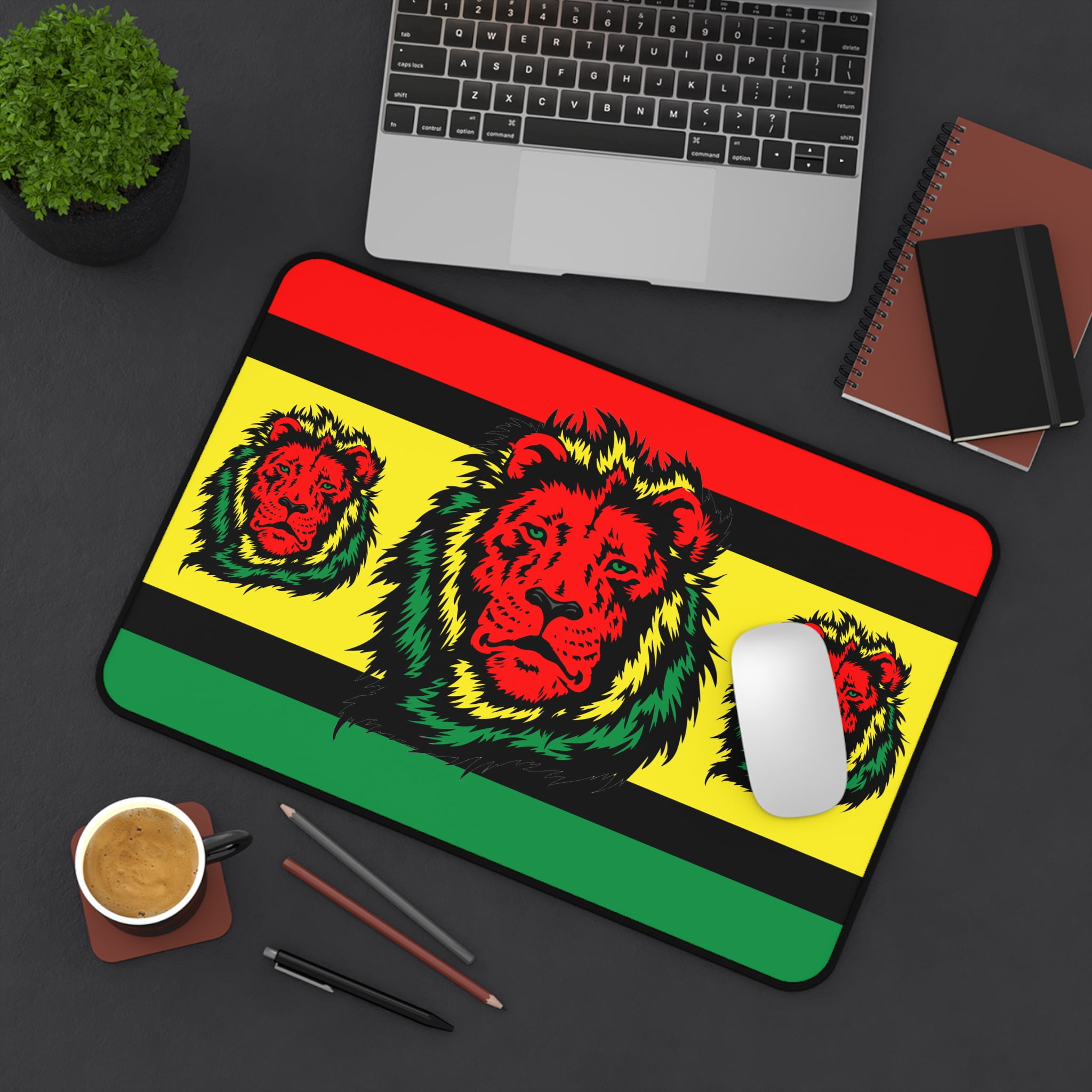 Rasta Lion Color Gaming Mouse Pad-Office Desk Mat-Desk-Lion Gaming Mat - Walmart.com