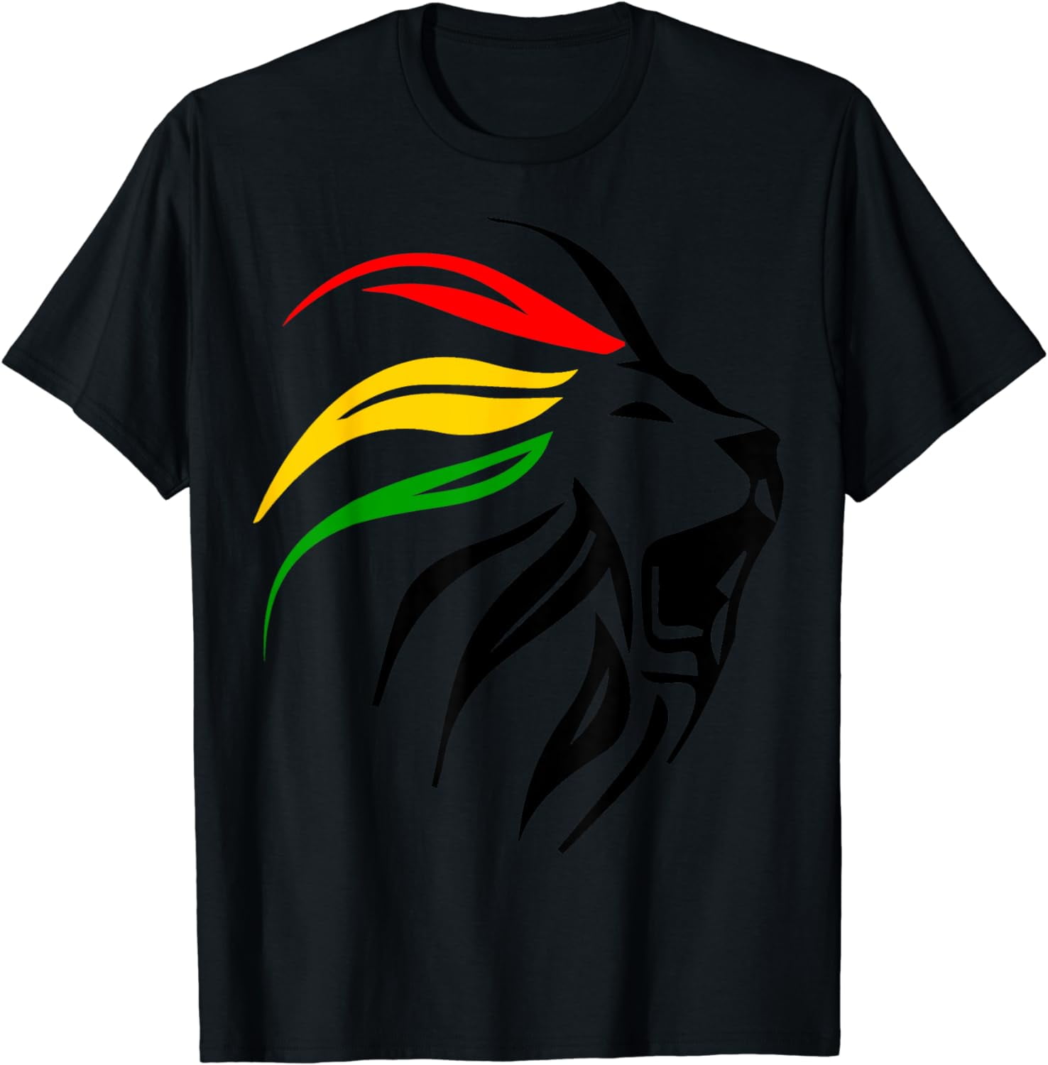 Rasta Lion & Rastafari Colours for Reggae & Jamaica Lover T-Shirt ...