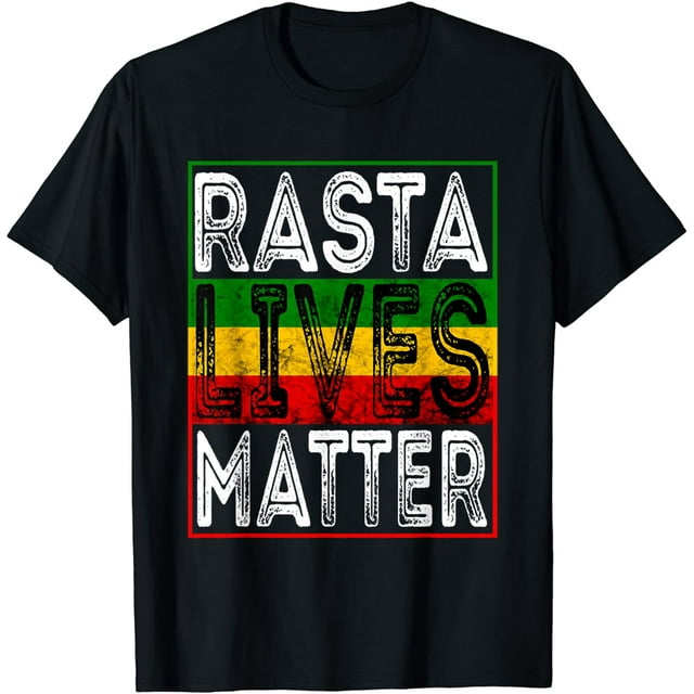 Rasta Lives Matter Reggae Music Rastafari Lover Dreadlock T-Shirt ...