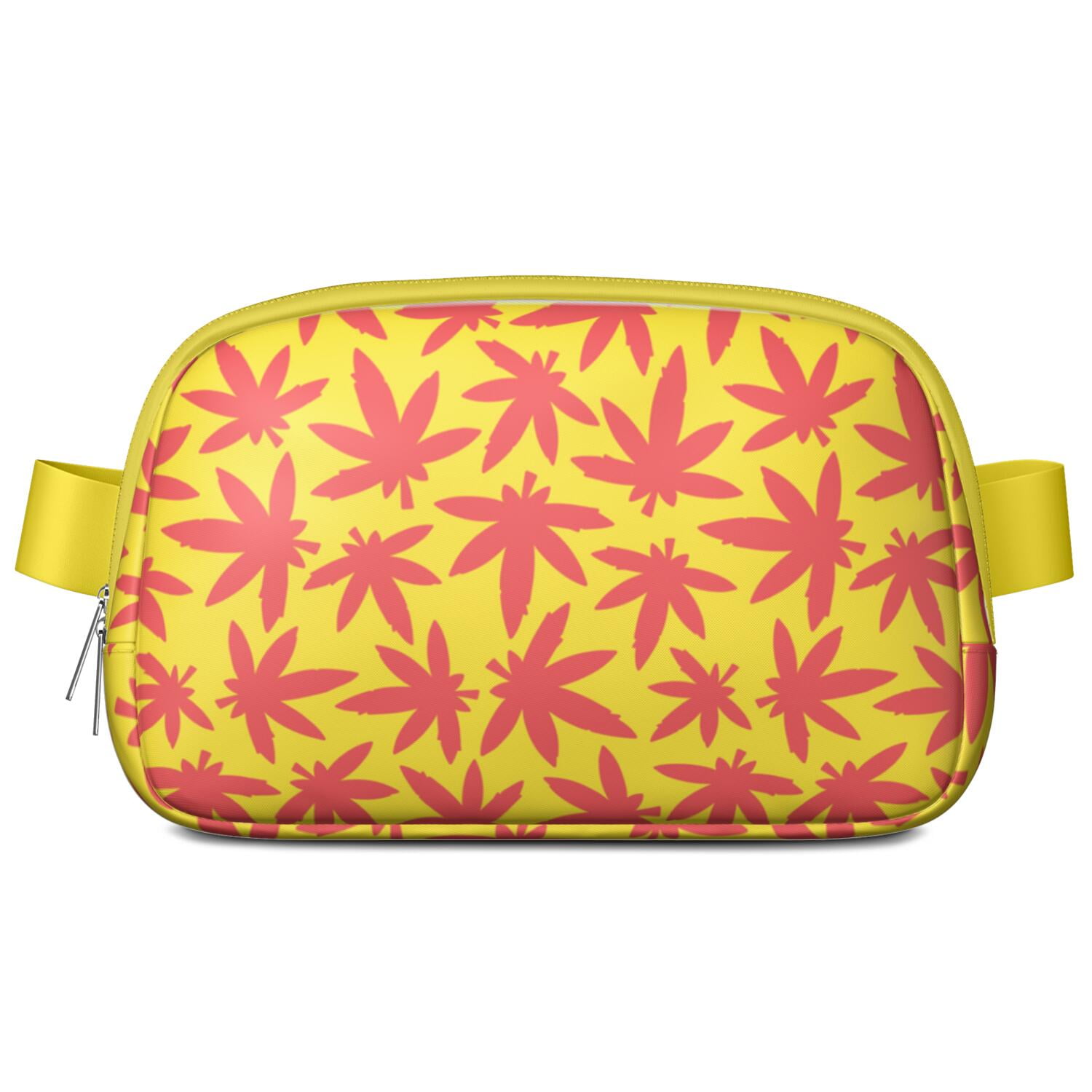 Rasta Marijuana Leaf Fanny Pack – Waterproof Adjustable Waist Bag with ...