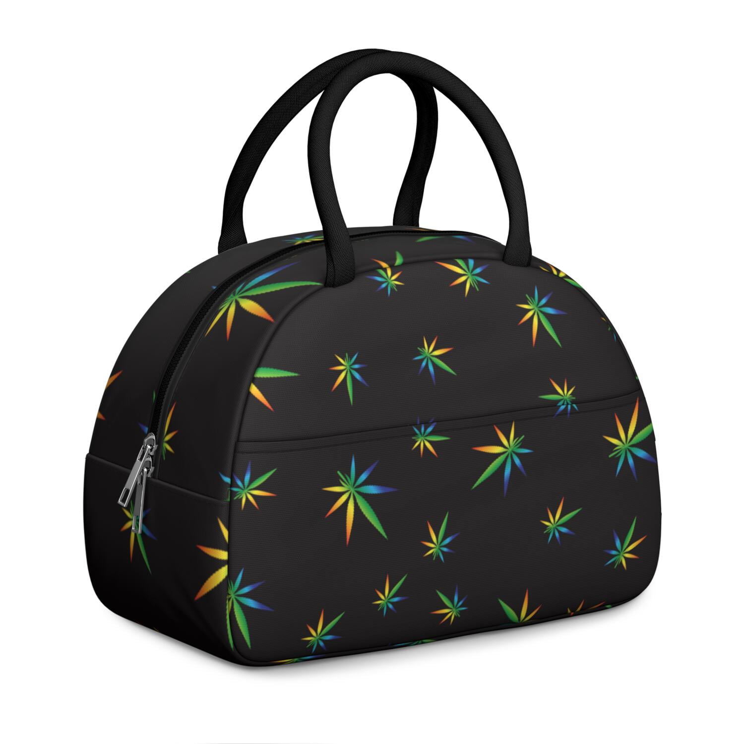 Rasta Marijuana Leaf Insulated Lunch Tote – Bold Weed Aesthetic, Large ...