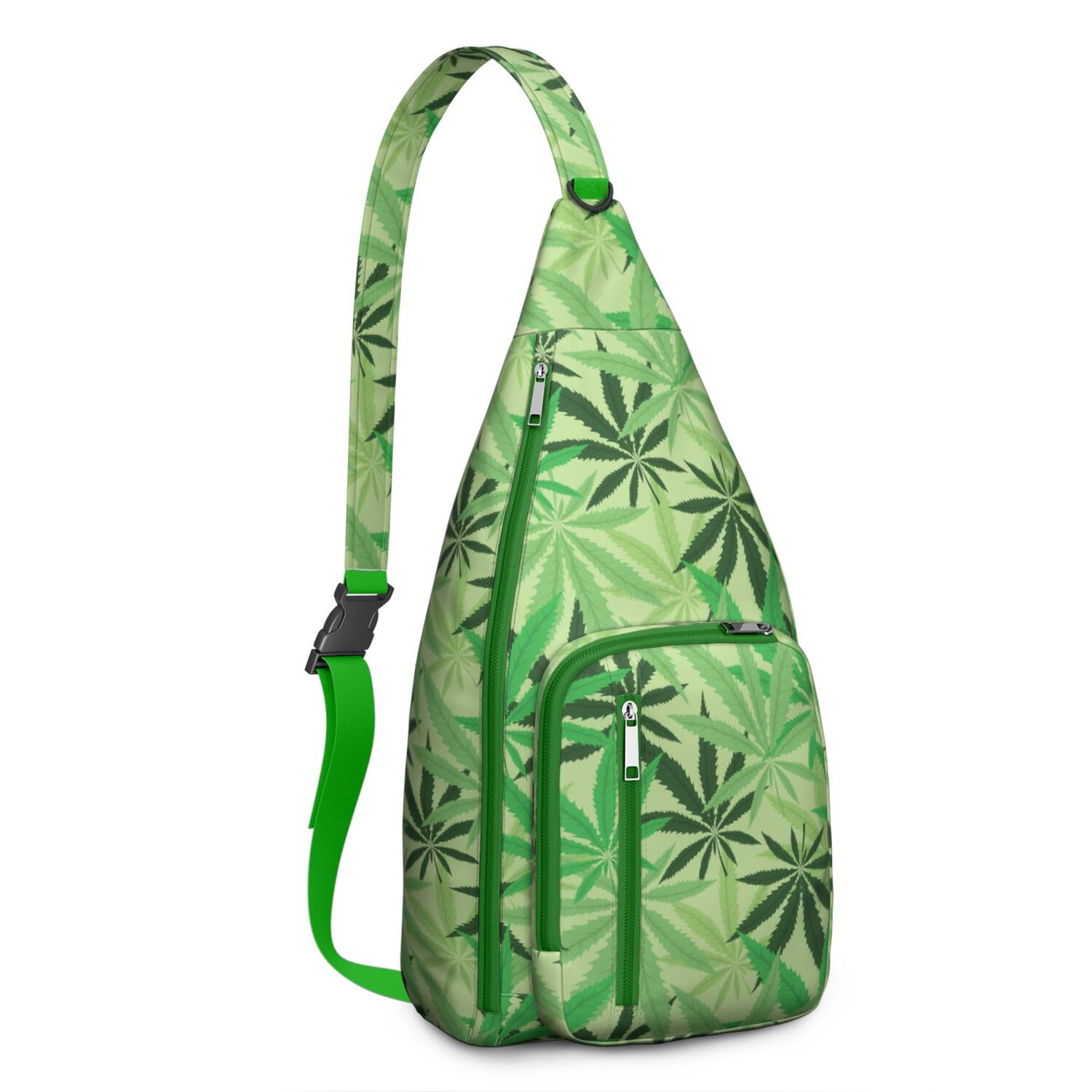 Rasta Marijuana Shoulder Bag - Red Yellow Green Leaf Pattern, Compact ...