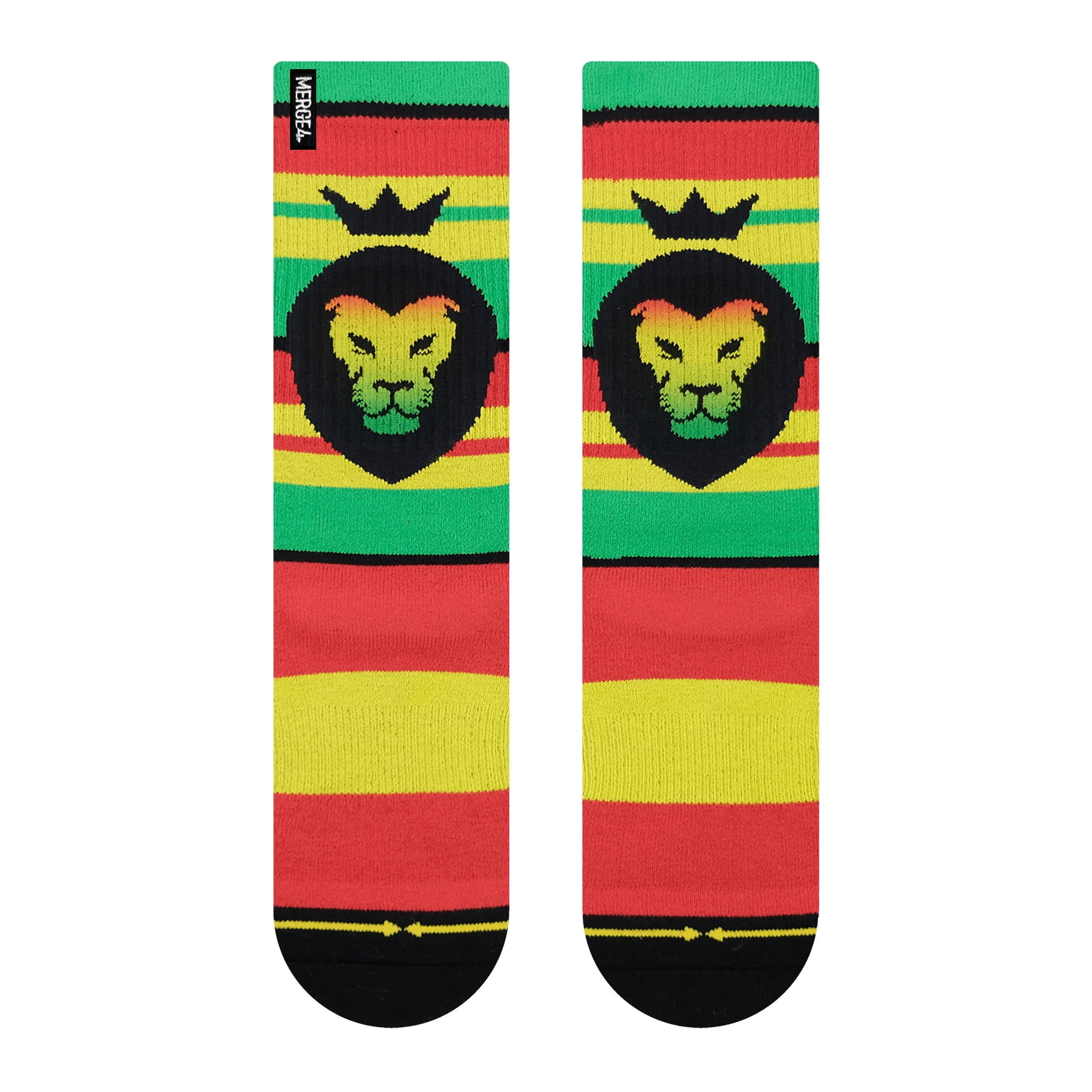 Rasta Pride Crew Socks - Walmart.com