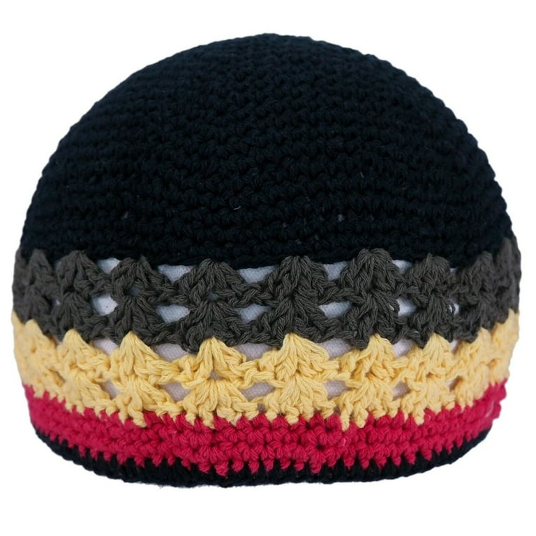Jamaican Crochet Hat Pattern Vintage Beanie Rasta Cap Crochet Hat