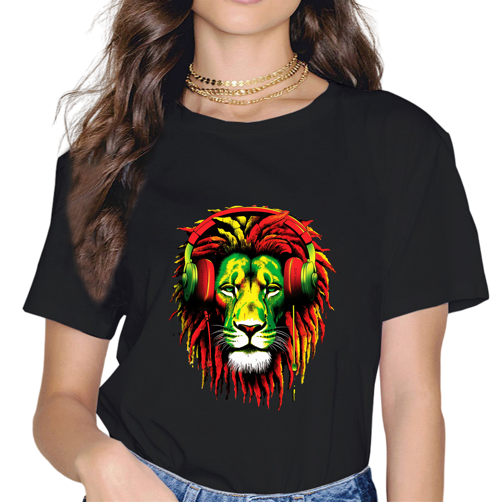 Rasta Reggae Lion Of Judah Jamaican Pride Reggae Music Lover T-Shirt ...