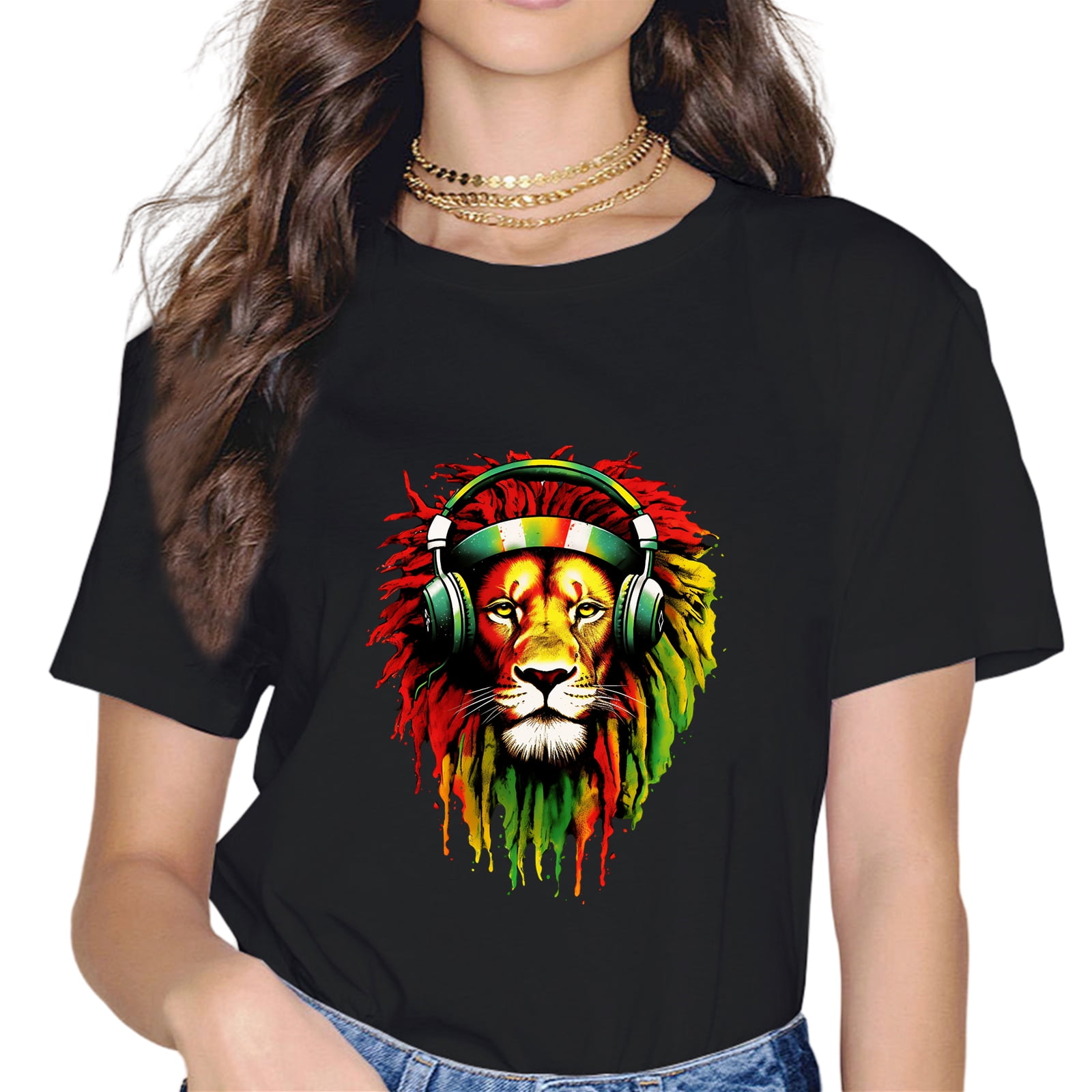Rasta Reggae Lion Of Judah Rastafarian Pride Reggae Music T-Shirt ...