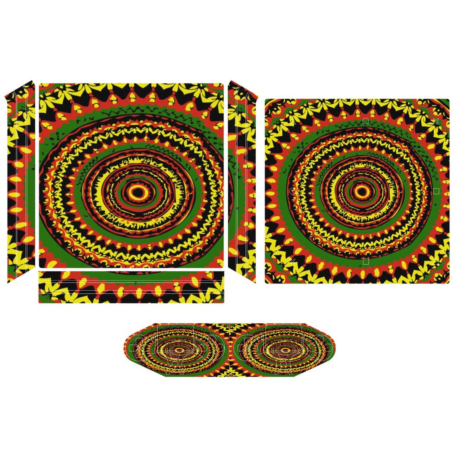 Rasta Tie Dye Time Warp PS4/PS4 Pro/PS4 Slim Skin Sticker For Console ...