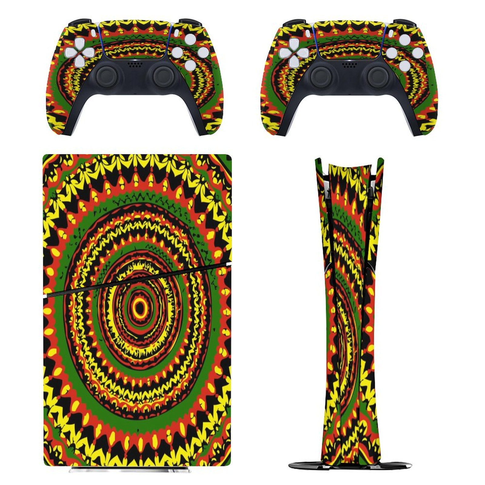 Rasta Tie Dye Time Warp PS5/PS5 Pro/PS5 Slim Digital Disc Skin Sticker ...