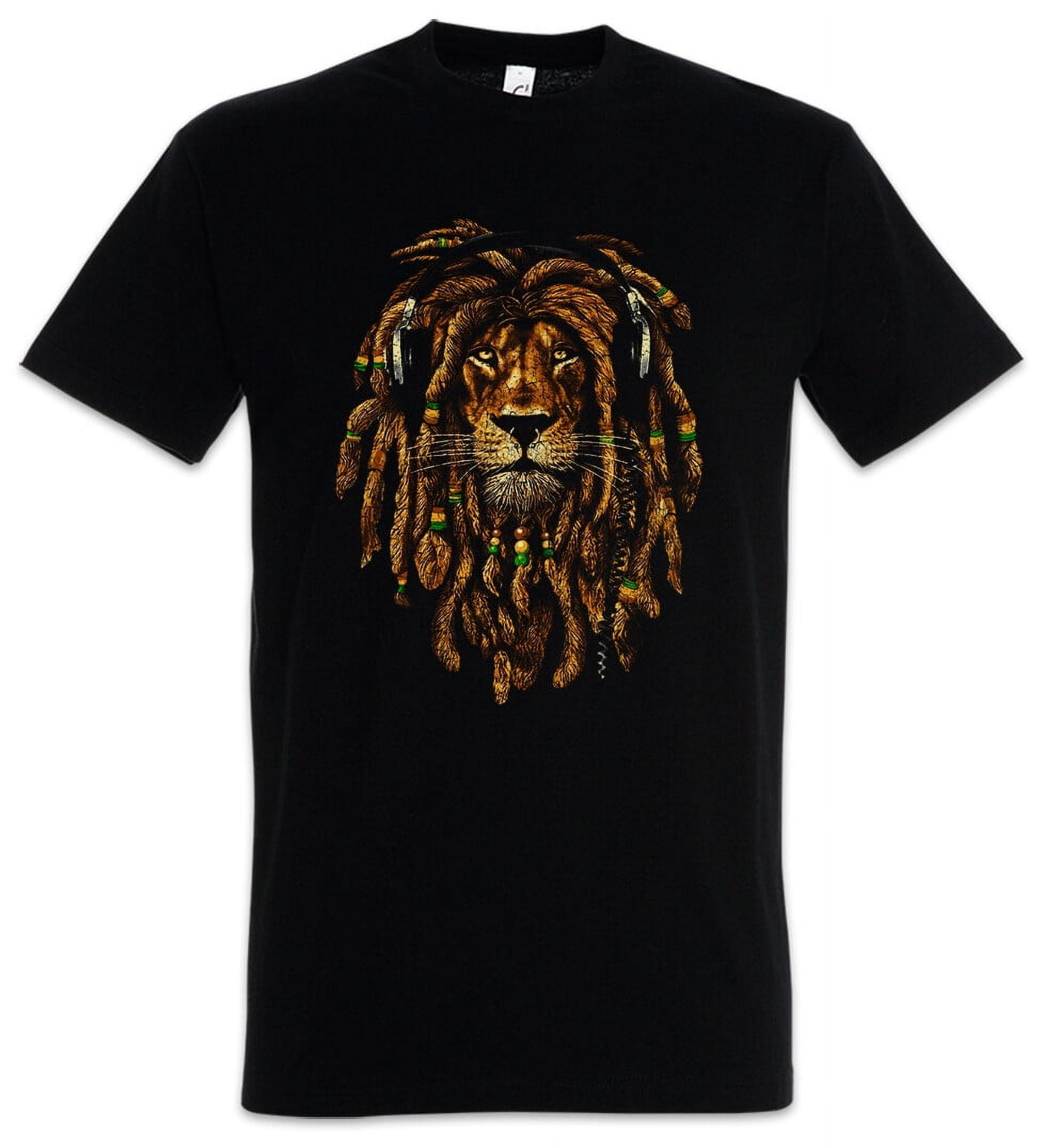 Rastafari Lion IV T-Shirt Rasta Jah Babylon Irie Ska Reggae Jamaica Africa - Walmart.com