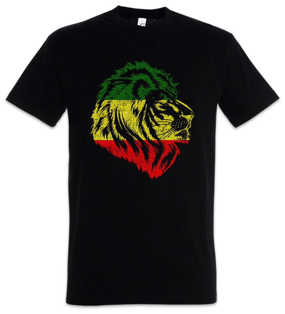 Rastafari Lion V T-Shirt Rasta Jah Babylon Irie Ska Reggae Jamaica ...