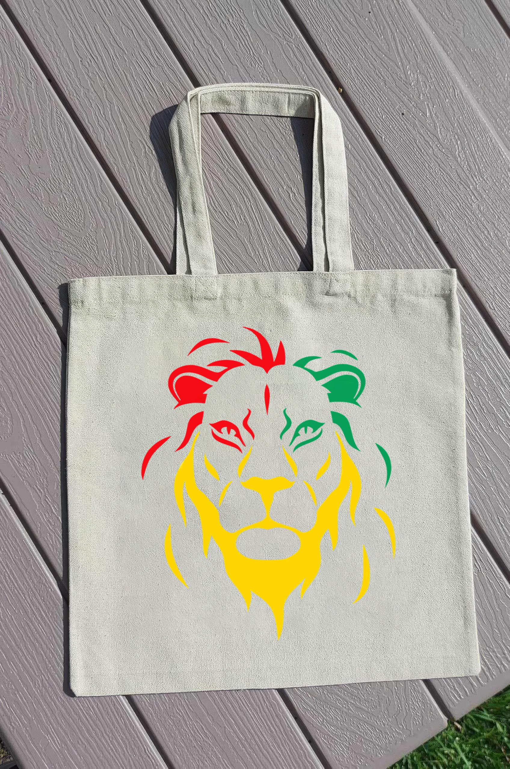 Rastafari Reggae Lion Bag Gift Black Tote Bag-TH37293 - Walmart.com
